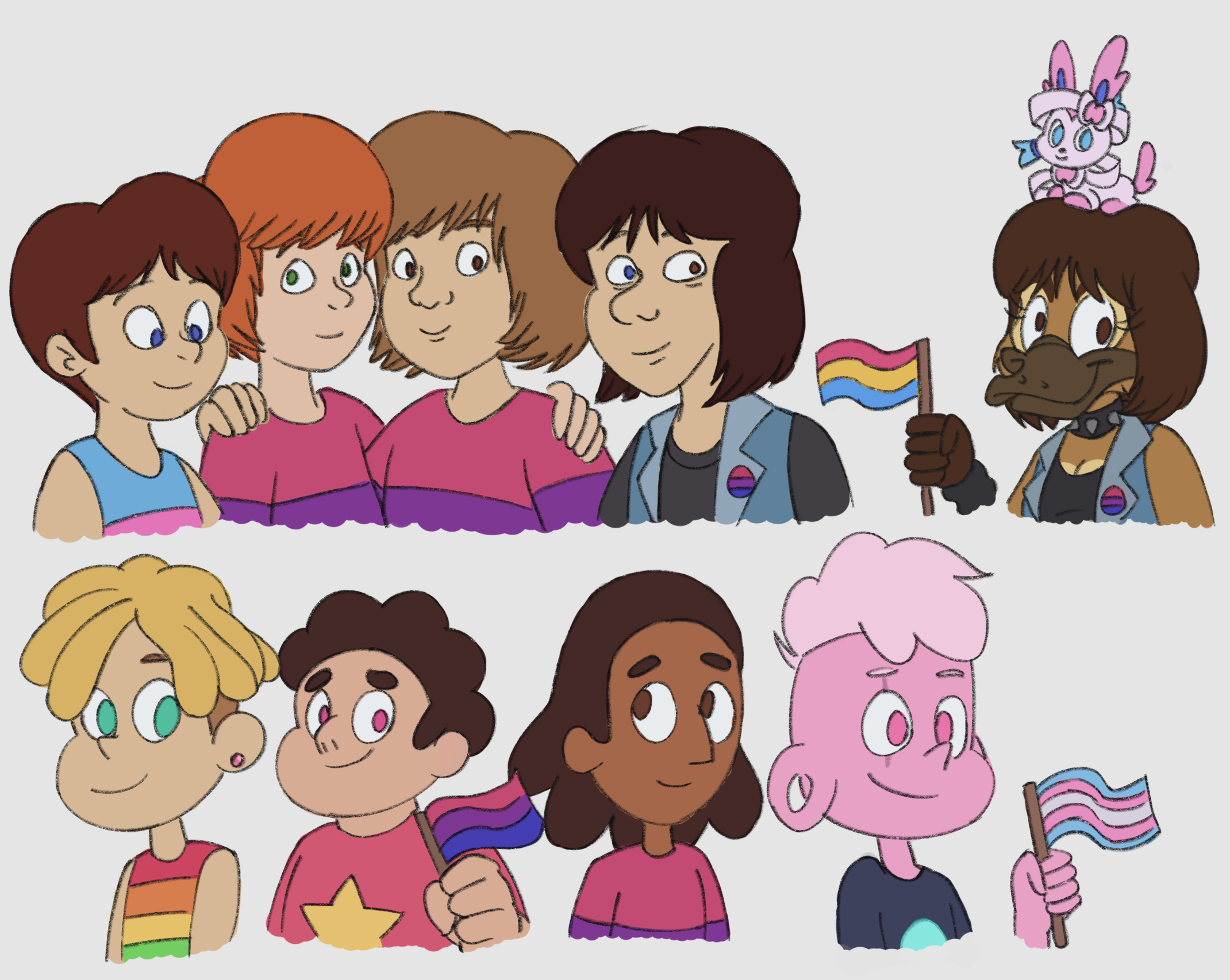 The Big ImageBoard (TBIB) - 2019 bisexual pride colors brown body brown ...