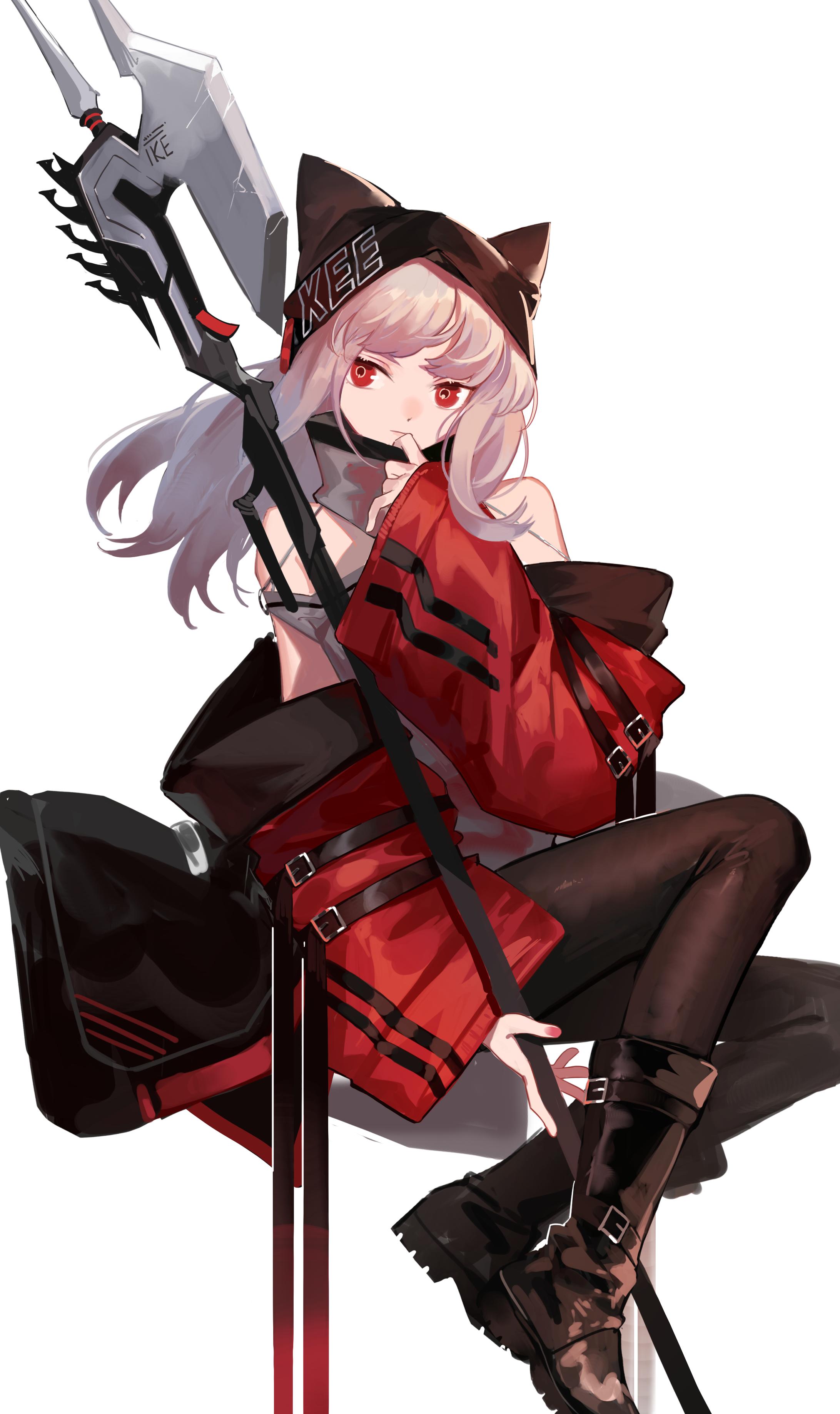 The Big ImageBoard (TBIB) - 1girl absurdres animal ears arknights bad id bad twitter id bag bare ...