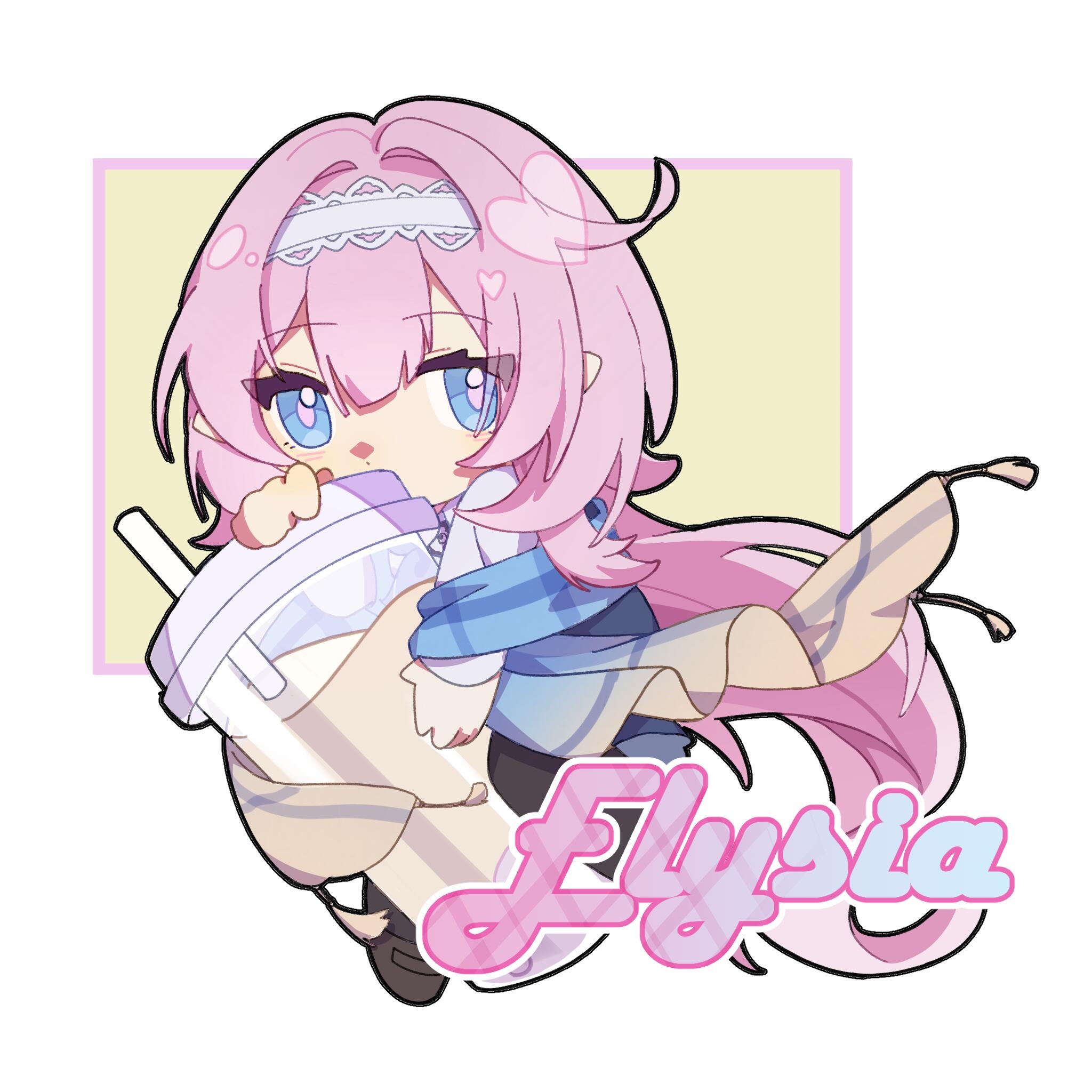 The Big ImageBoard (TBIB) - blue eyes blue scarf bubble tea character name chibi chibi only ...