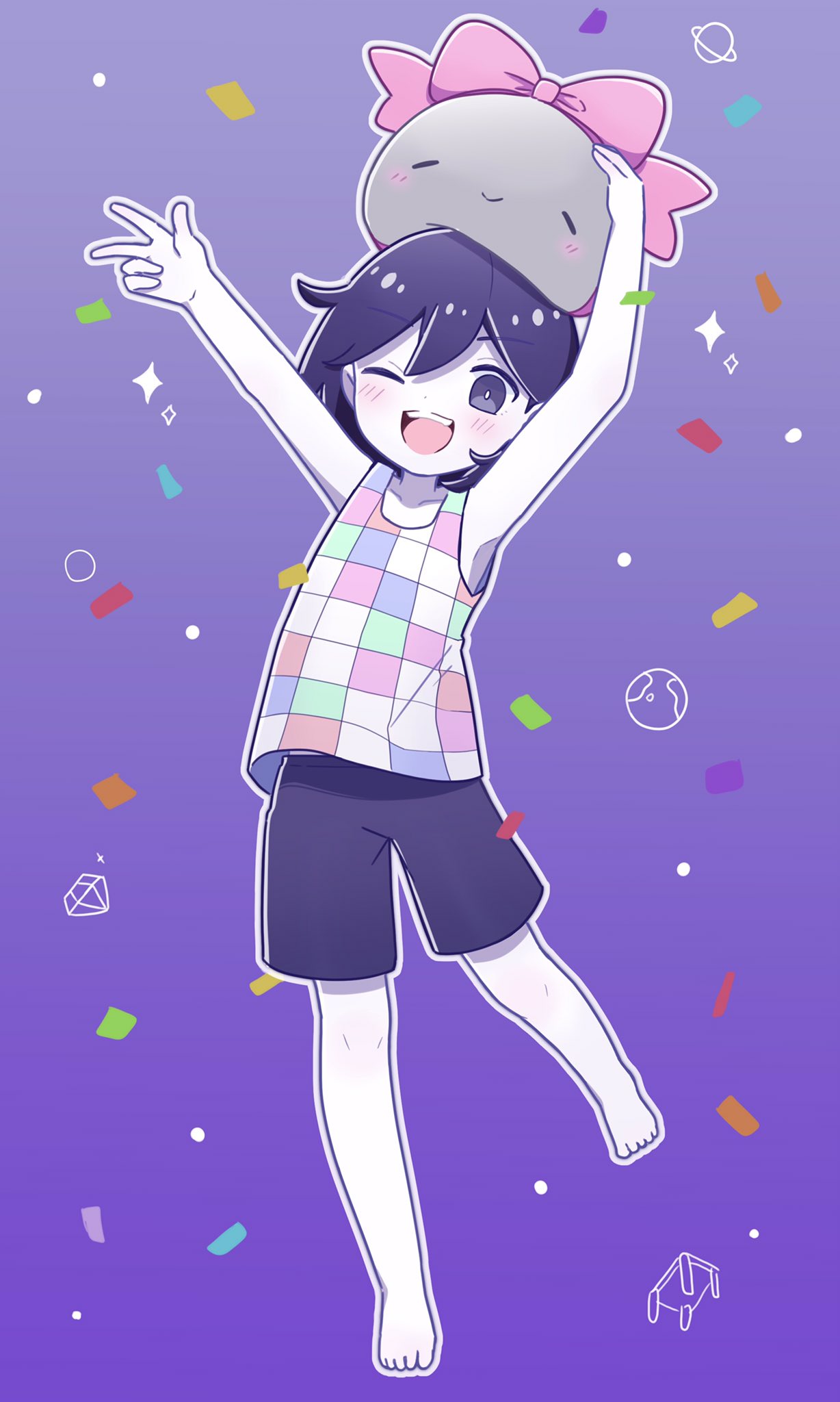 The Big ImageBoard (TBIB) - 1boy barefoot black shorts blush bow ...