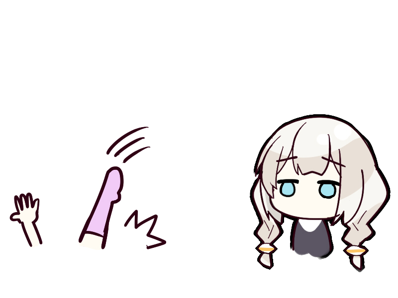 The Big ImageBoard (TBIB) - 2girls blue eyes chibi commentary request ...