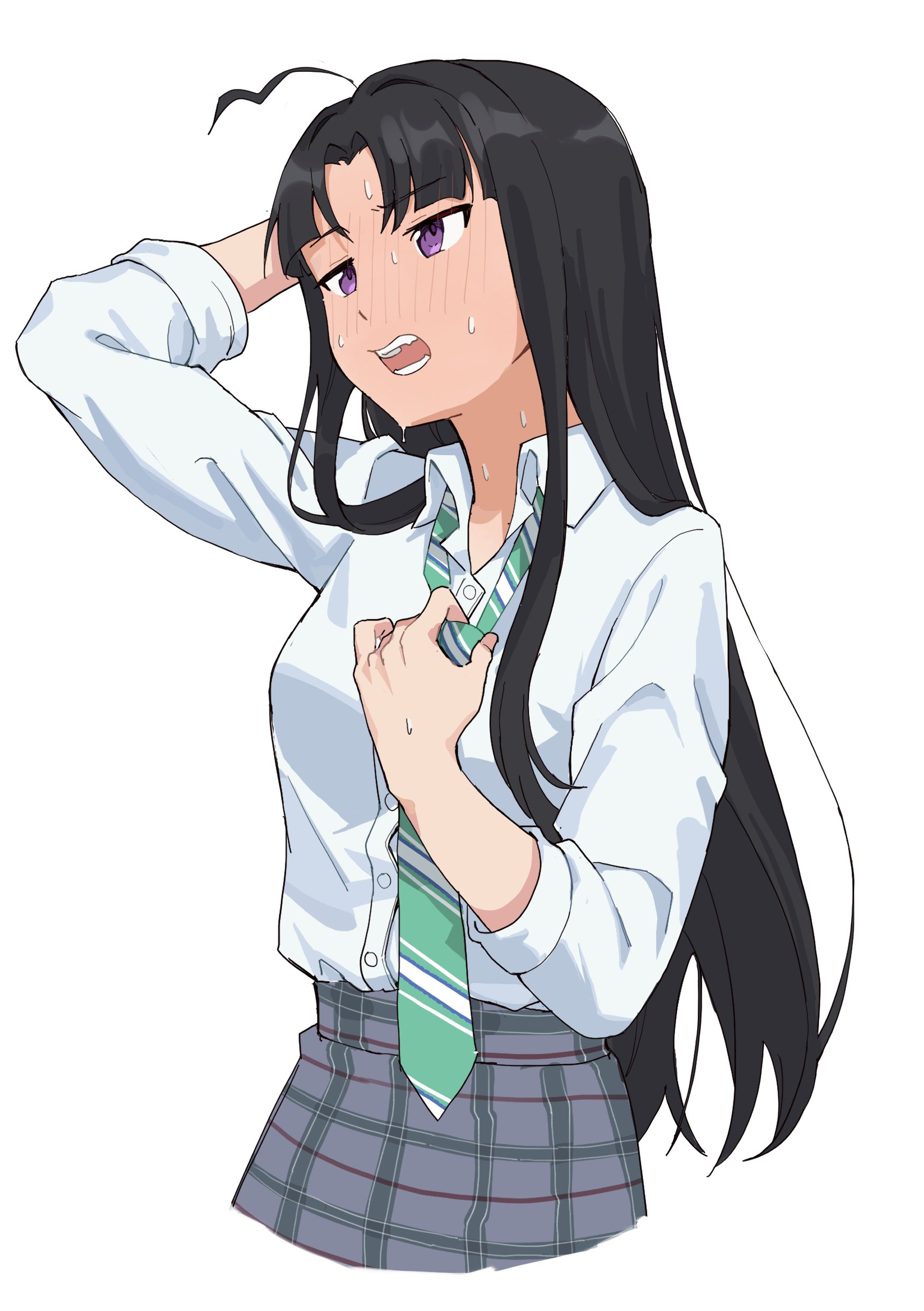 The Big ImageBoard (TBIB) - 1girl absurdres ahoge awa subaru black hair ...