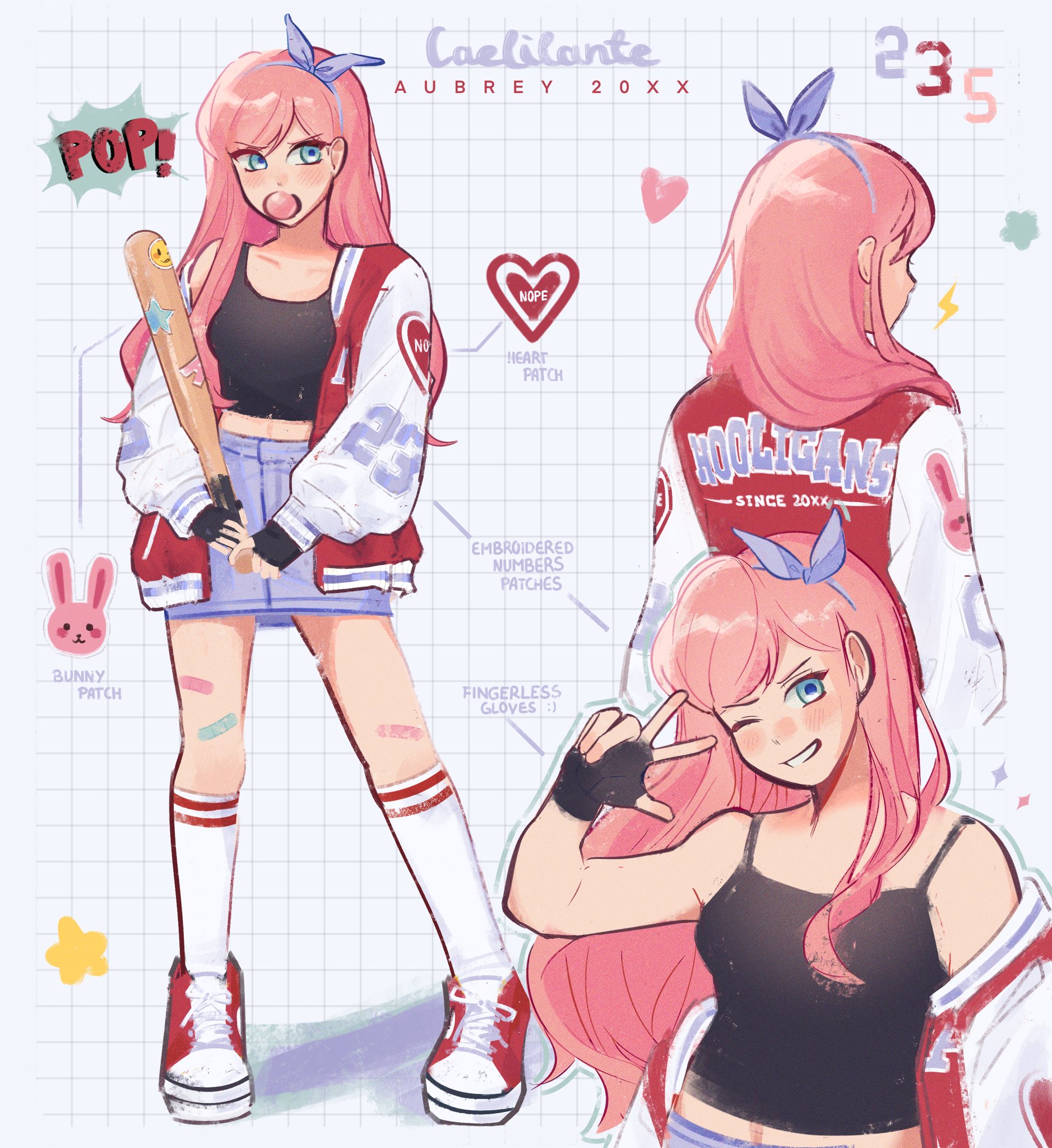 The Big ImageBoard (TBIB) - 1girl aubrey (faraway) (omori) aubrey (omori) black gloves blowing ...