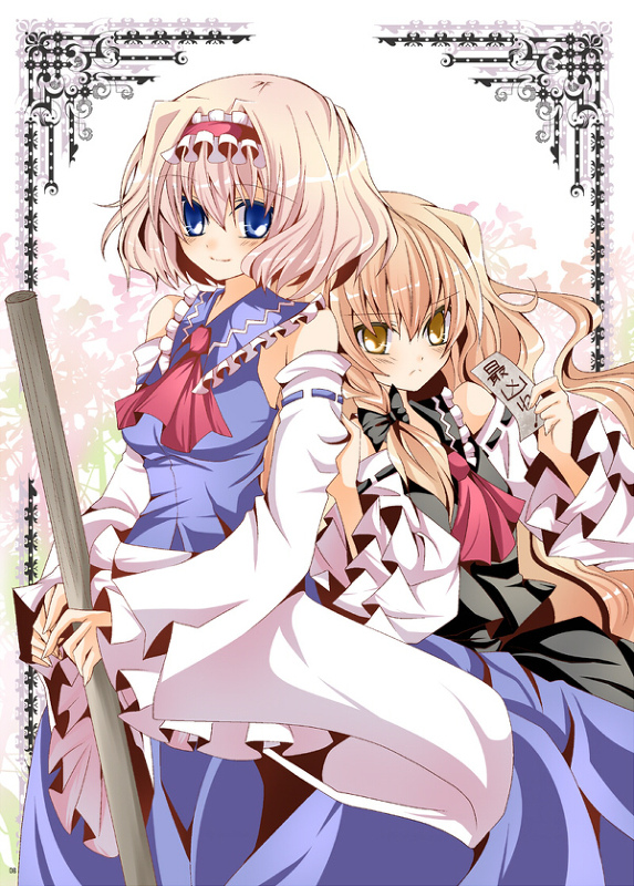 The Big ImageBoard (TBIB) - 2girls alice margatroid bad id bad pixiv id blonde hair blue eyes ...