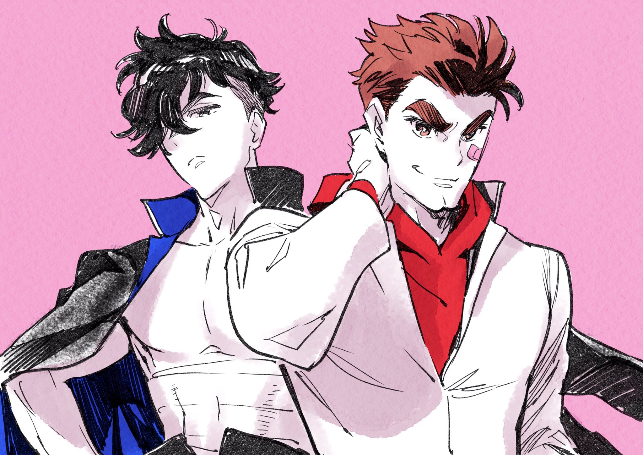 The Big ImageBoard (TBIB) - 2boys ahn dongshik bandaid bandaid on face ...