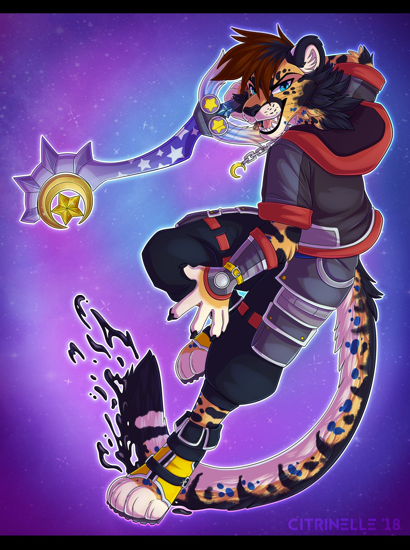 The Big ImageBoard (TBIB) - 2018 4 toes 5 fingers anthro black bars blue eyes brown hair cheetah ...