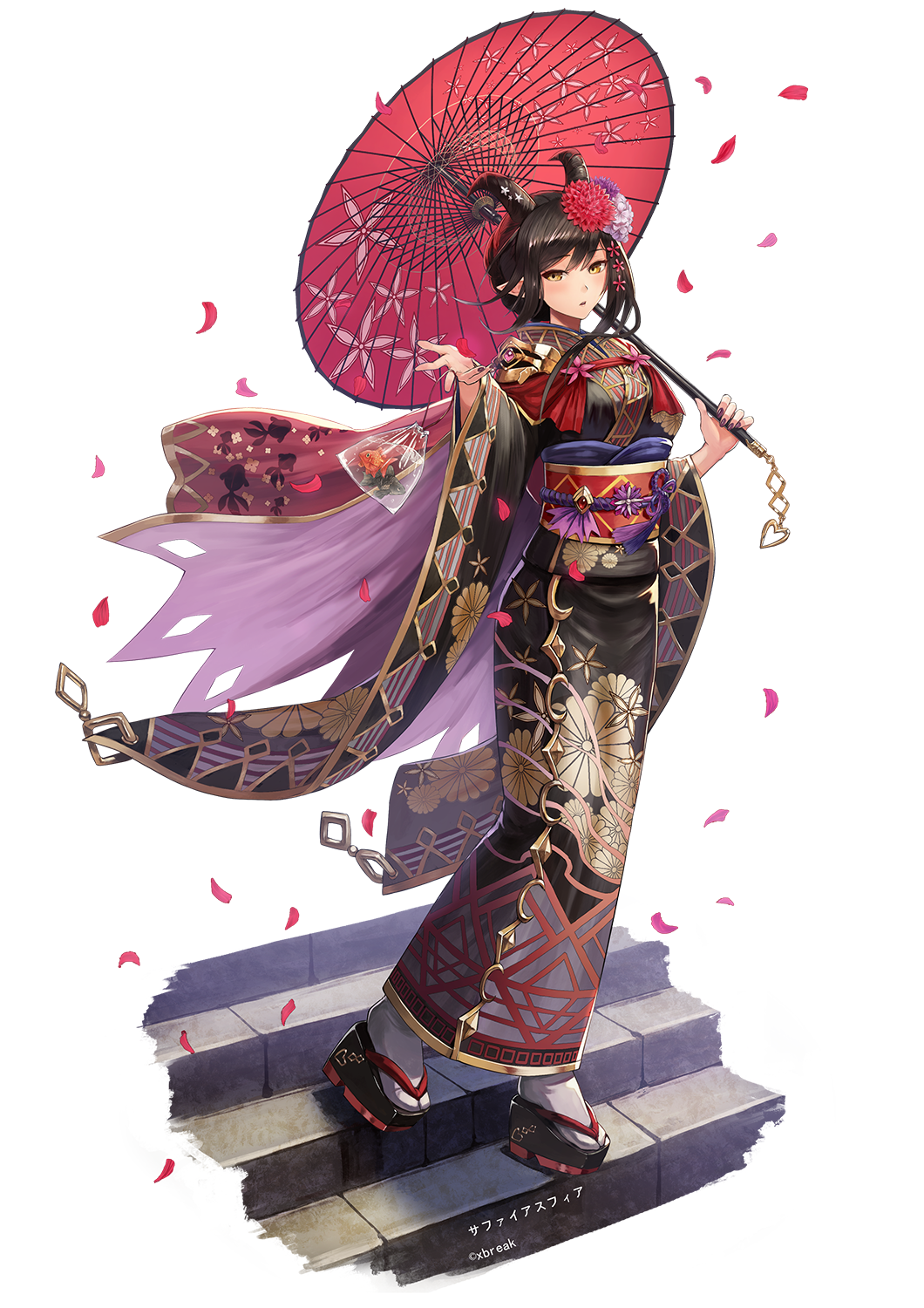 The Big ImageBoard (TBIB) - 1girl alternate costume bag bagged fish bangs black footwear black ...