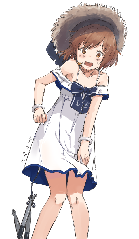 The Big Imageboard Tbib 1girl Anchor Anchor Symbol Bangs Blush Bow