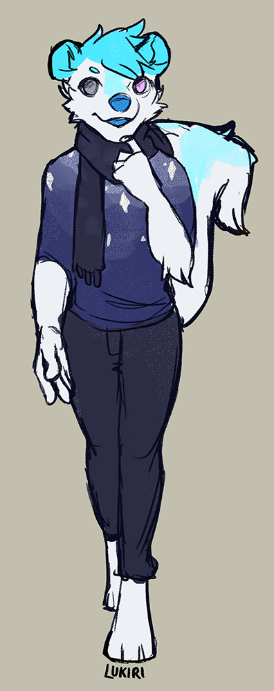 The Big ImageBoard (TBIB) - 3 toes anthro barefoot biped blue hair blue ...