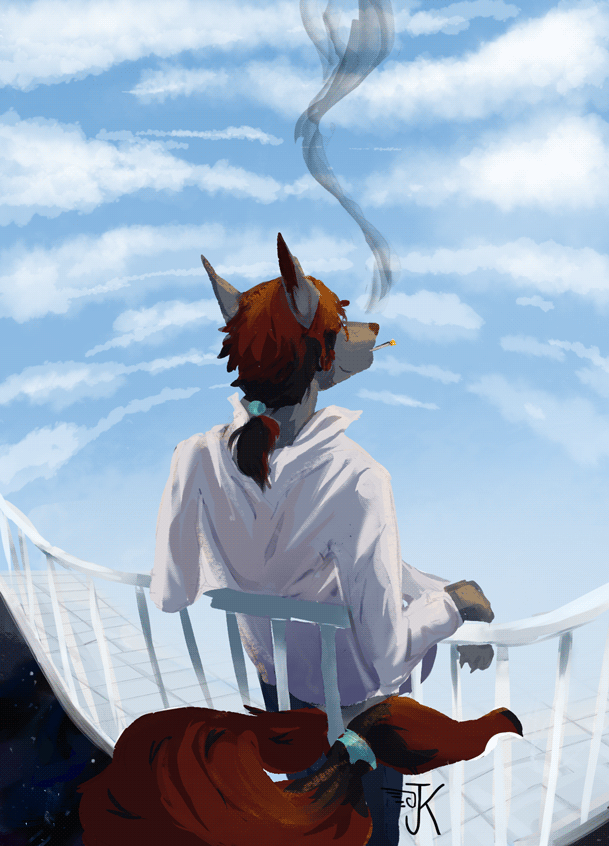 The Big ImageBoard (TBIB) - 2019 ambiguous gender animated anthro black nose brown hair canid ...