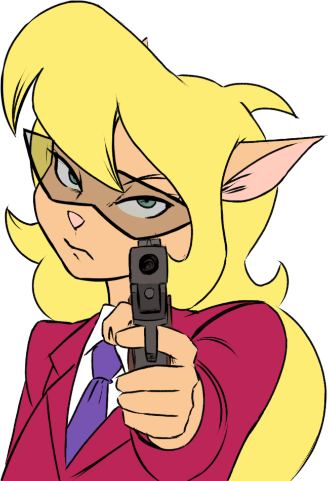 The Big Imageboard Tbib Aiming At Viewer Anthro Blonde Hair