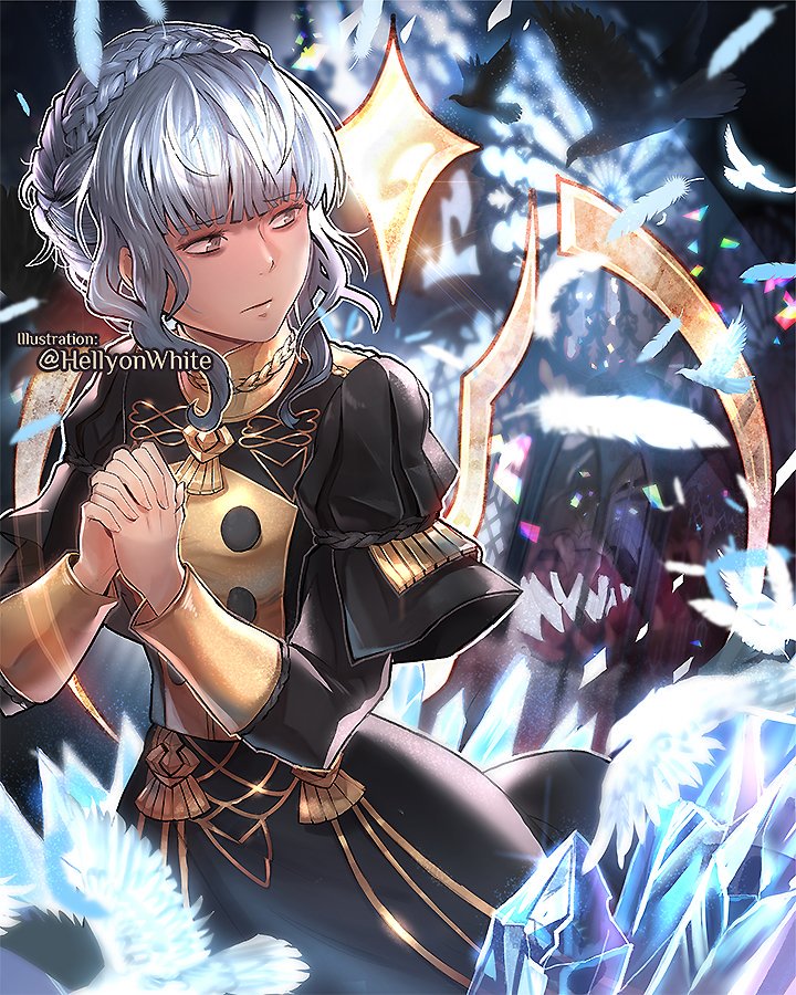 The Big ImageBoard (TBIB) - 1girl bird blue hair braid brown eyes ...