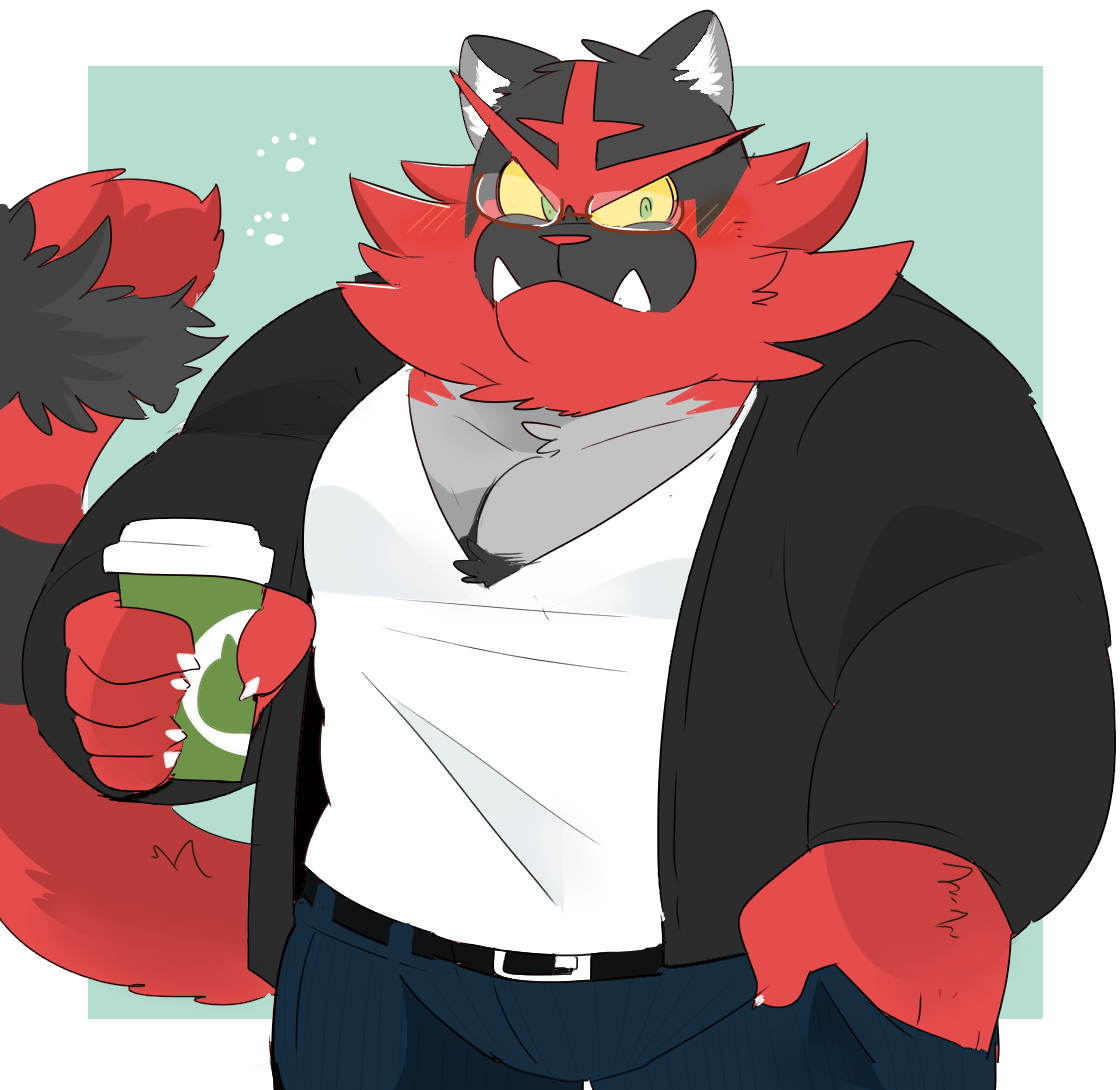 The Big ImageBoard (TBIB) - 2019 5 fingers anthro biped black fur black jacket black stripes ...