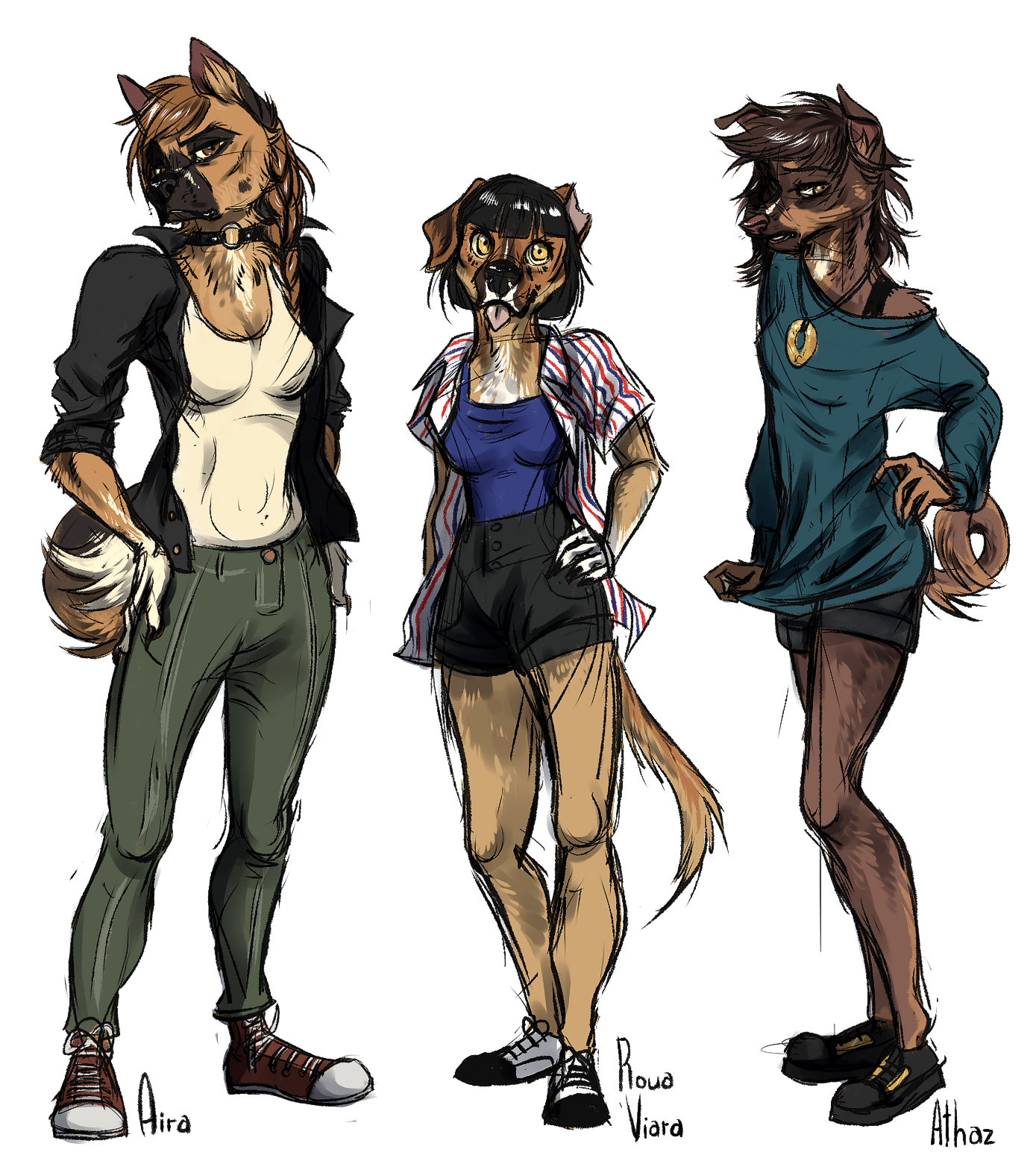 The Big ImageBoard (TBIB) - anthro biped bottomwear breasts canid canine canis clothing digital ...