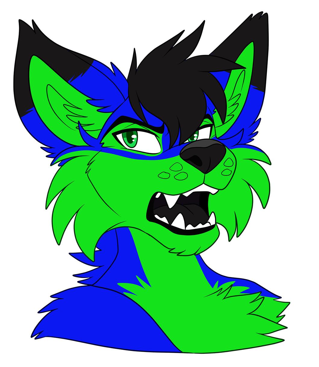 The Big ImageBoard (TBIB) - 2019 black nose blue fur blue hair canid canine citrinelle digital ...