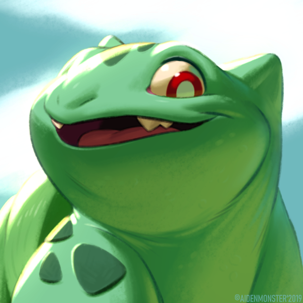 The Big ImageBoard (TBIB) - 1:1 aidenmonster ambiguous gender bulbasaur bust portrait cloud ...