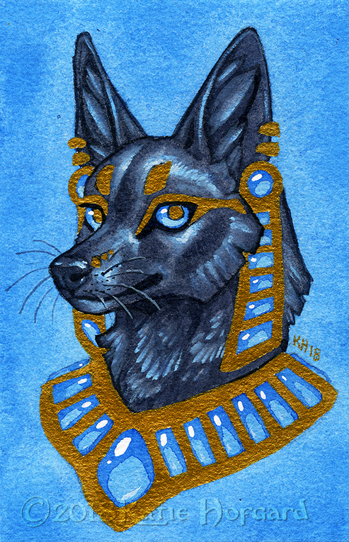 The Big ImageBoard (TBIB) - 2018 anubian jackal black body black fur black nose blue eyes canid ...