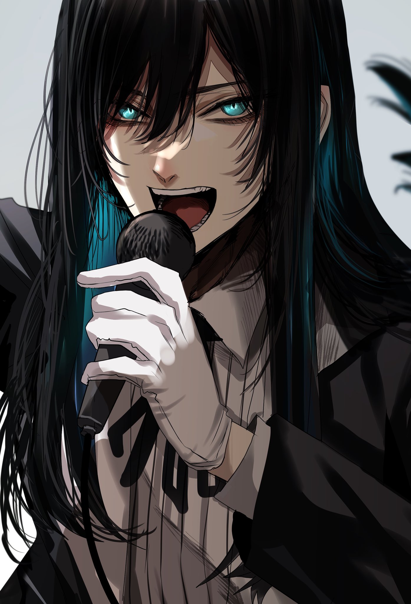 The Big ImageBoard (TBIB) - 1girl ado (utaite) black coat black hair ...