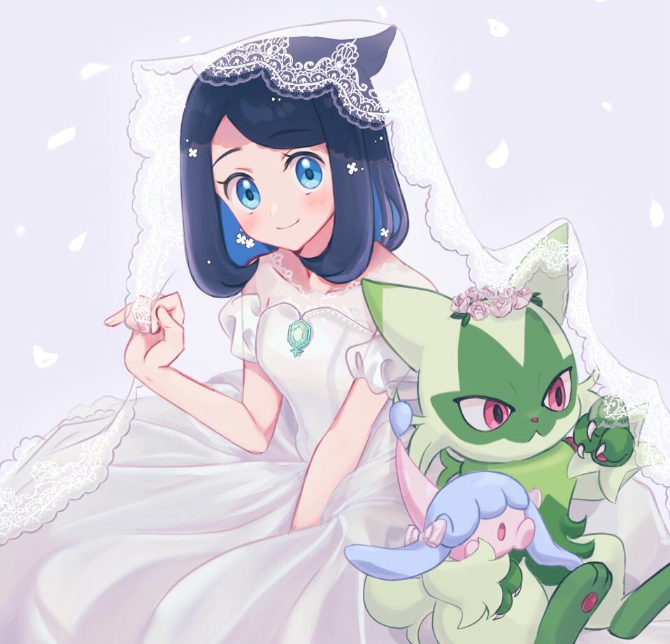 The Big ImageBoard (TBIB) - 1girl alternate costume black hair blue eyes blush closed mouth ...