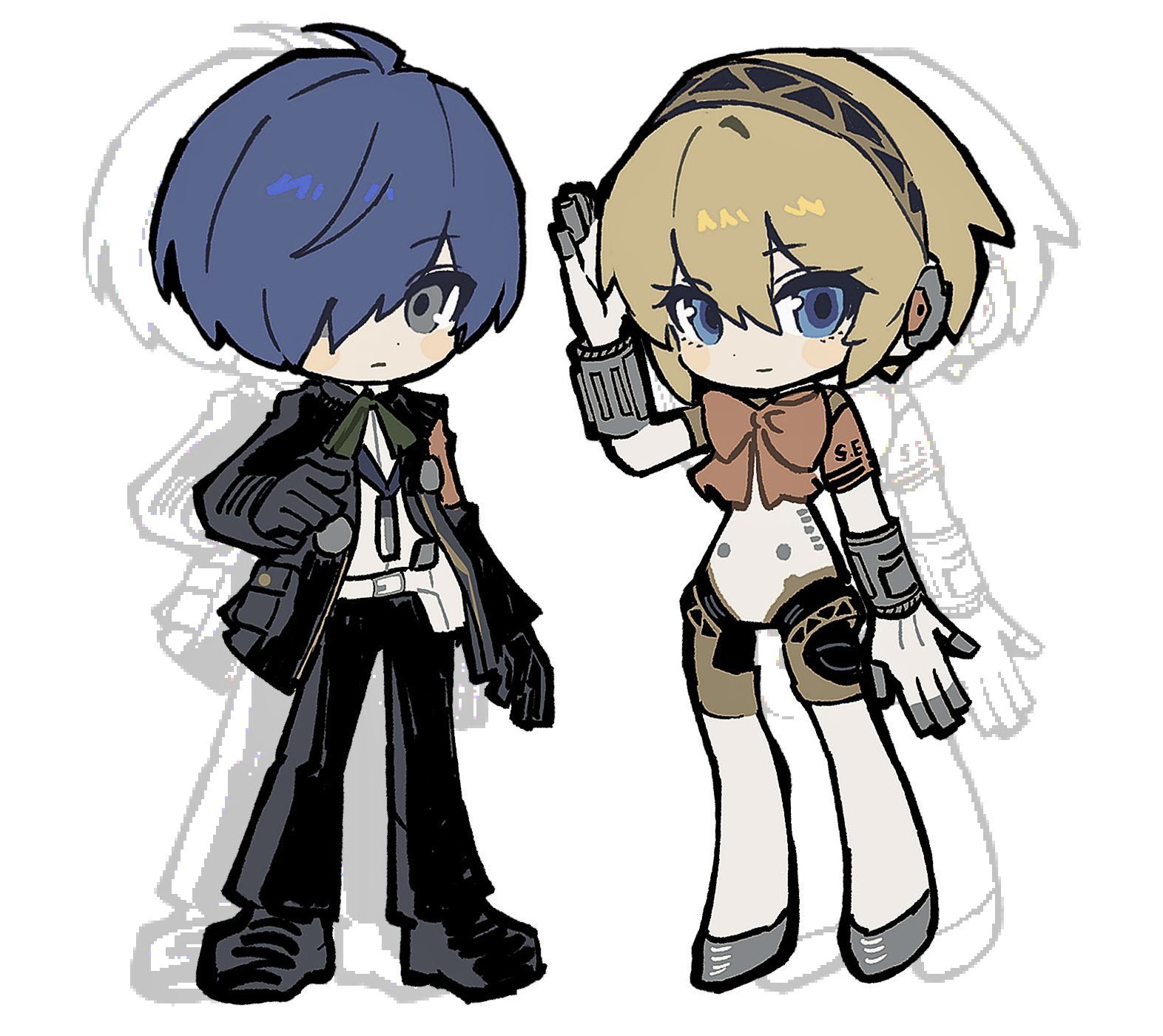 The Big ImageBoard (TBIB) - 1boy 1girl aegis (persona) android armband ...