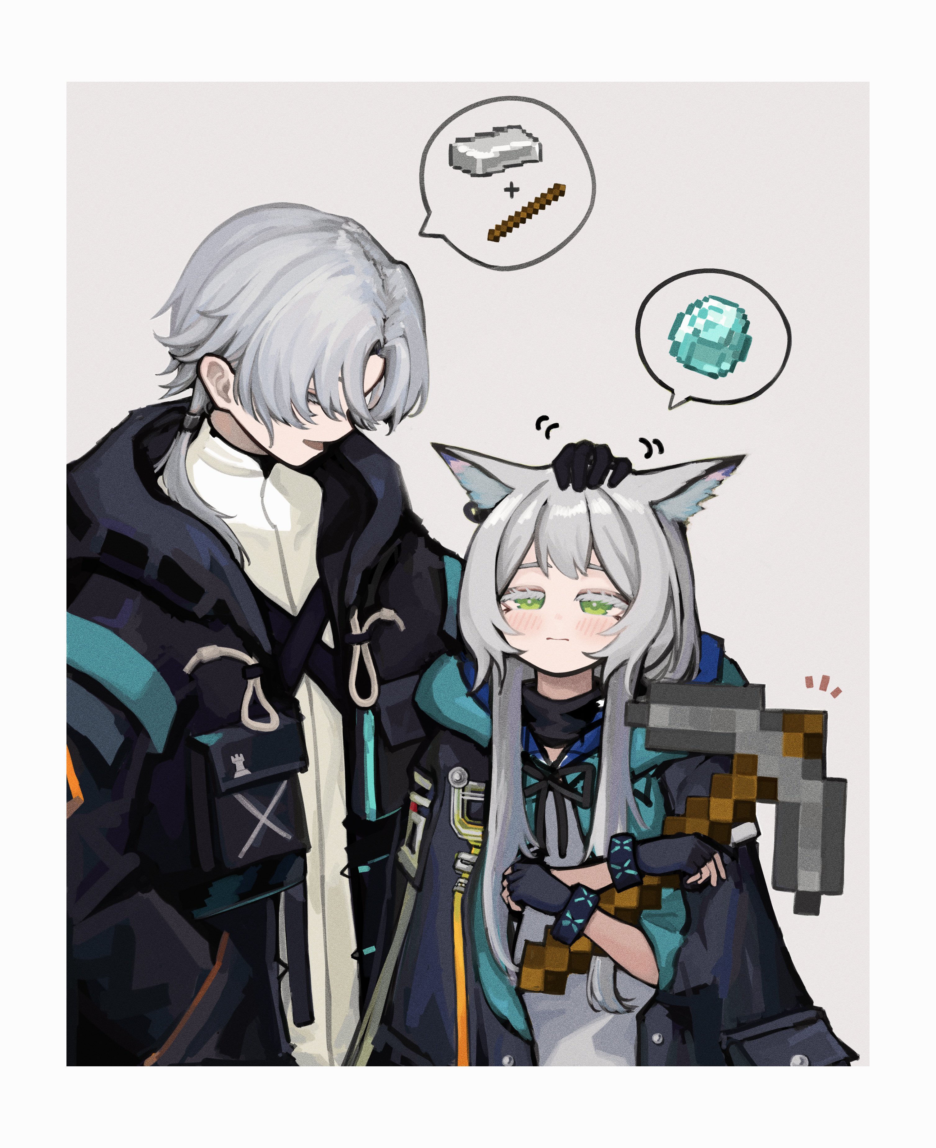 The Big ImageBoard (TBIB) - 1boy 1girl 8rk9 absurdres animal ears ...