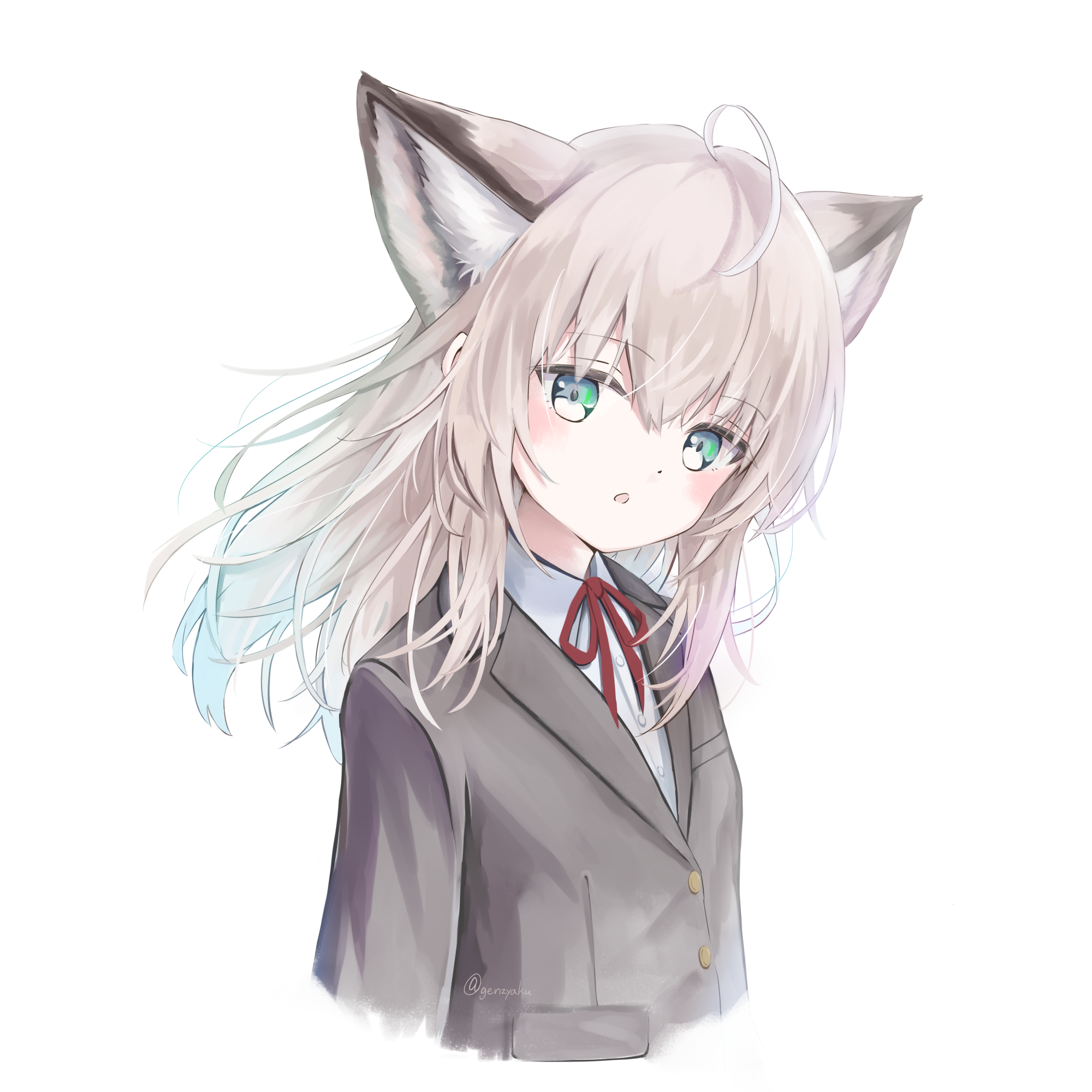 The Big ImageBoard (TBIB) - 1girl :o aged down ahoge alternate costume animal ears arknights ...