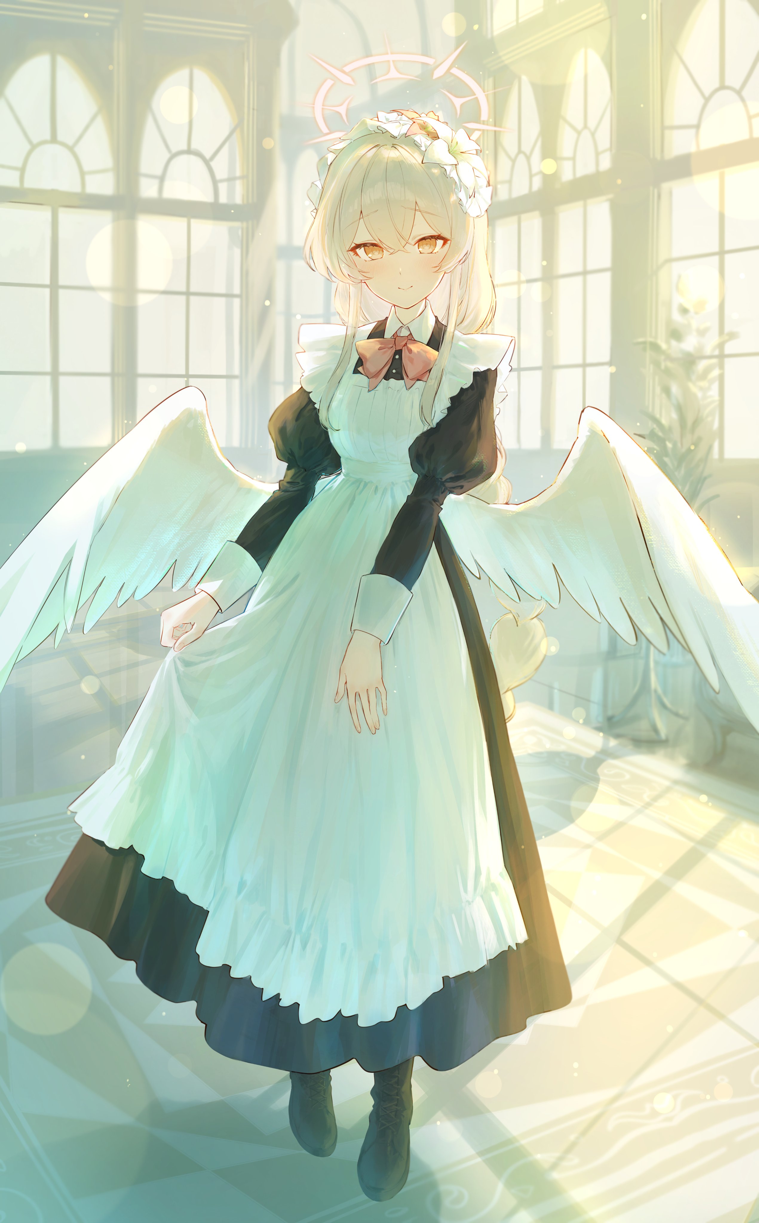 The Big ImageBoard (TBIB) - 1girl absurdres alternate costume alternate hairstyle blonde hair ...