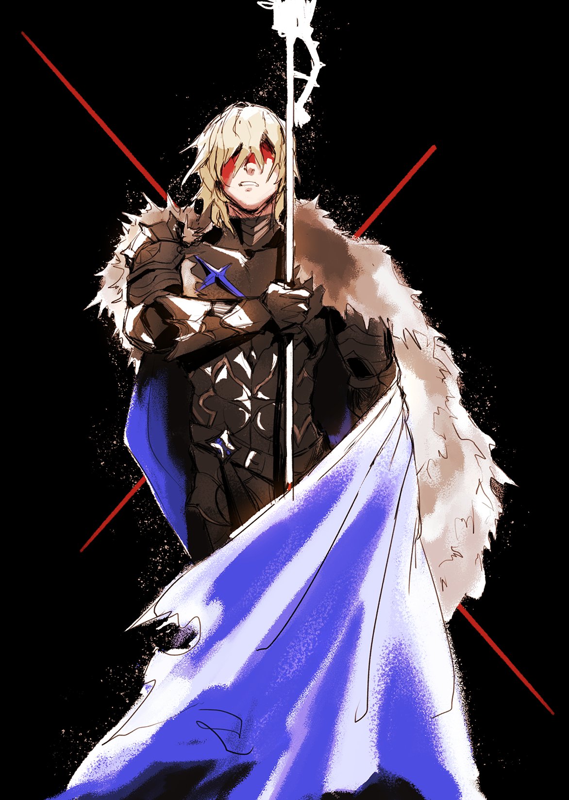 The Big ImageBoard (TBIB) - 1boy areadbhar (fire emblem) arm up armor black armor black ...