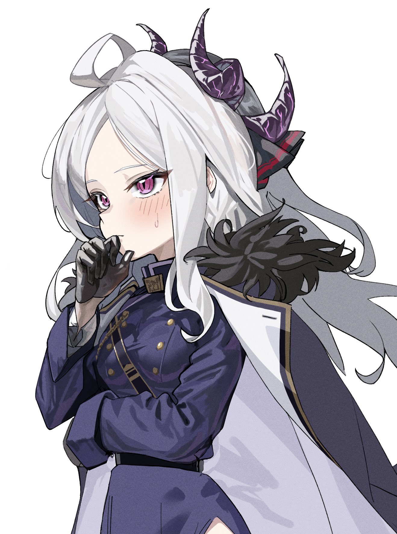 The Big ImageBoard (TBIB) - 1girl ahoge belt black belt black coat blue archive blush breasts ...