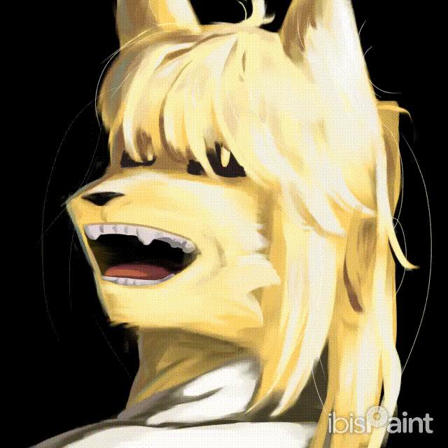 The Big ImageBoard (TBIB) - animated animation 5 bangs black background black eyes blinking ...