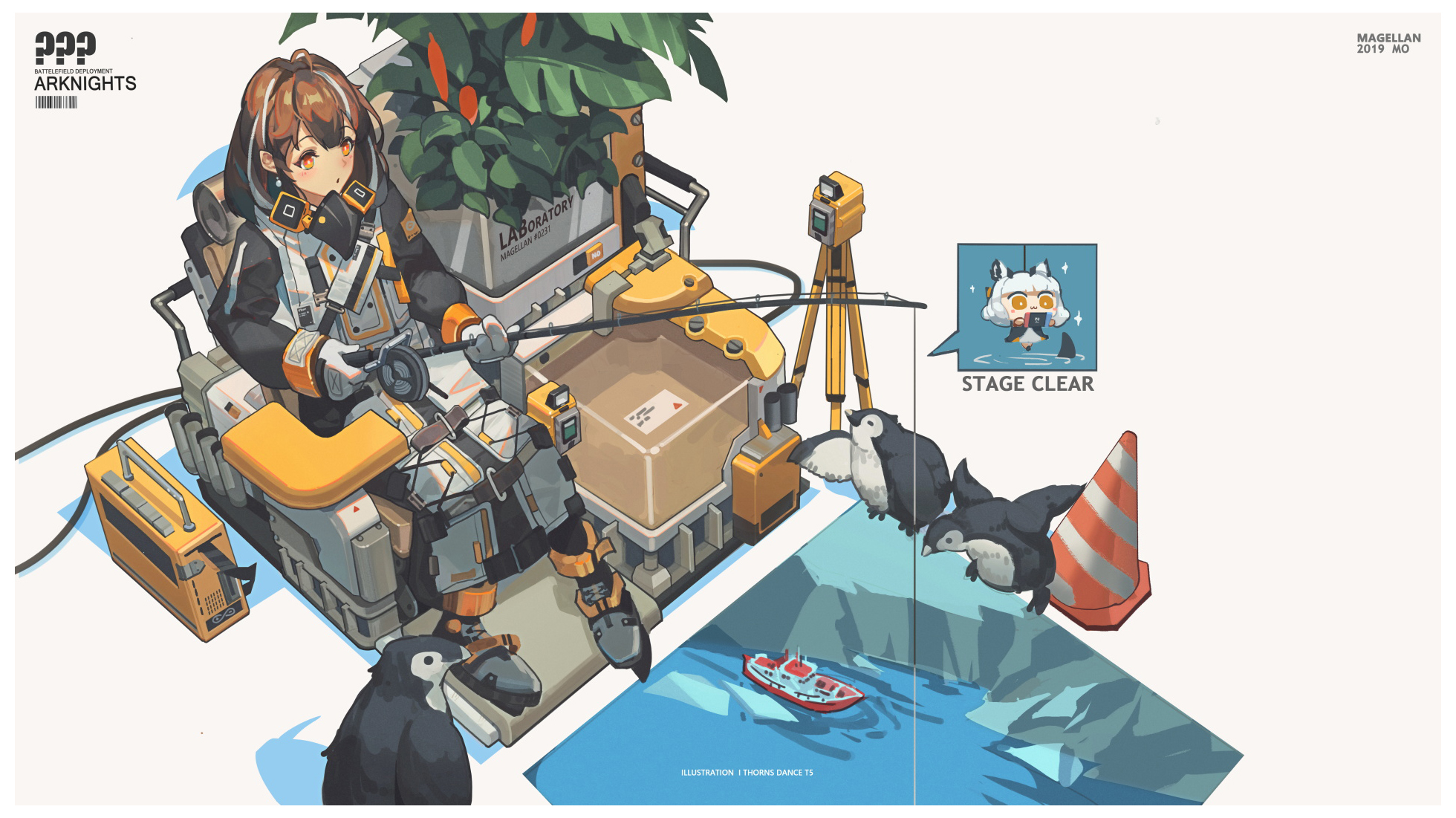 The Big ImageBoard (TBIB) - arknights chibi ibara dance penguin tagme ...