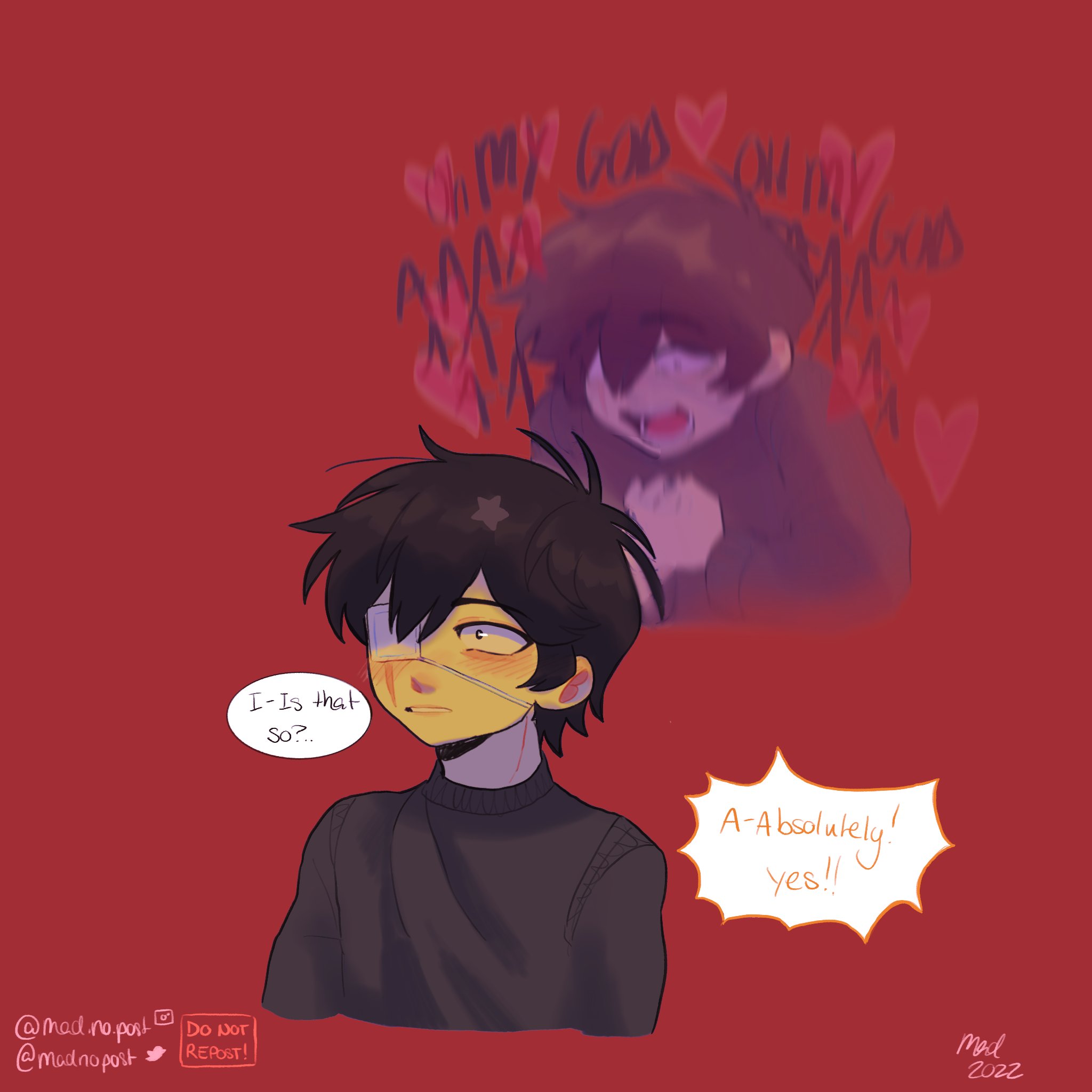 The Big ImageBoard (TBIB) - 1boy 2022 alternate costume antenna hair artist name black hair ...