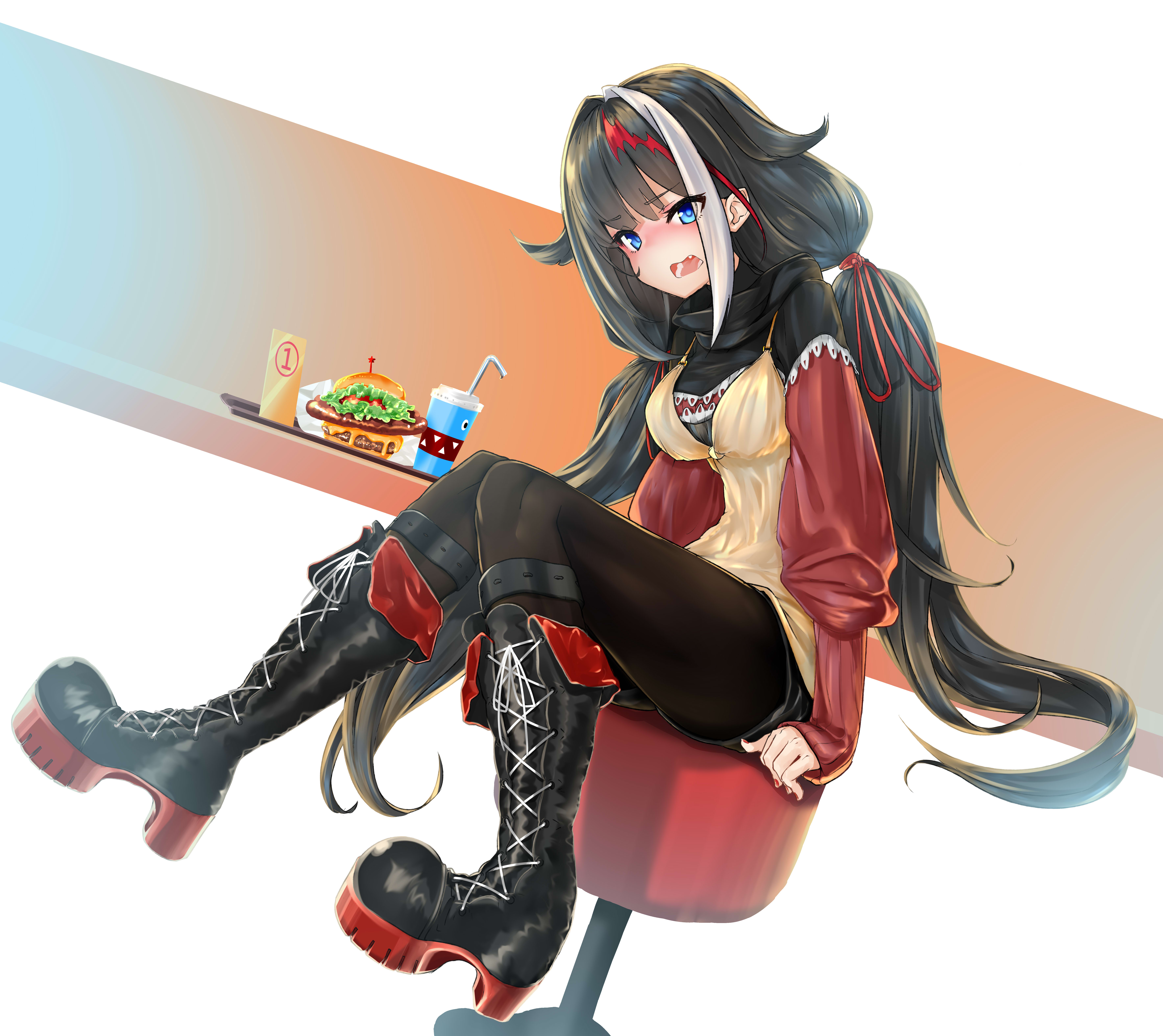 The Big ImageBoard (TBIB) - 1girl absurdres azur lane black hair black pantyhose blue eyes boots ...