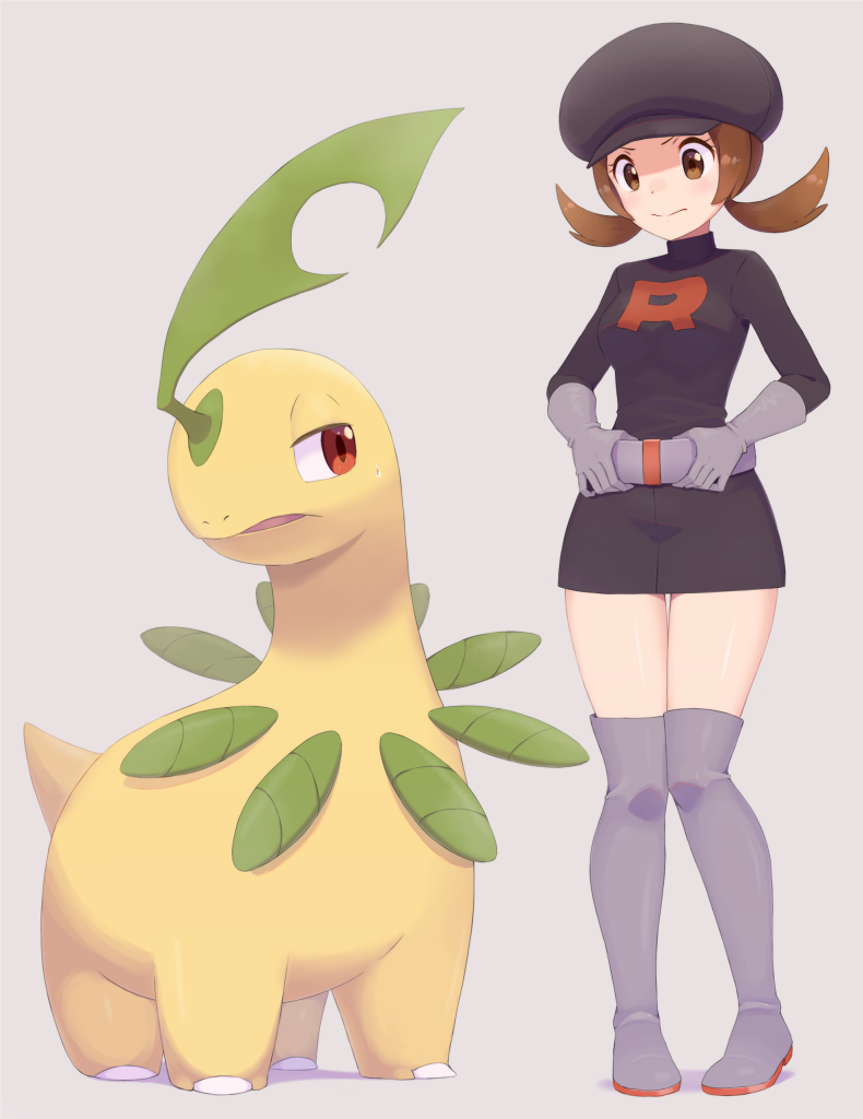 The Big ImageBoard (TBIB) - 1girl adjusting clothes bayleef black dress ...