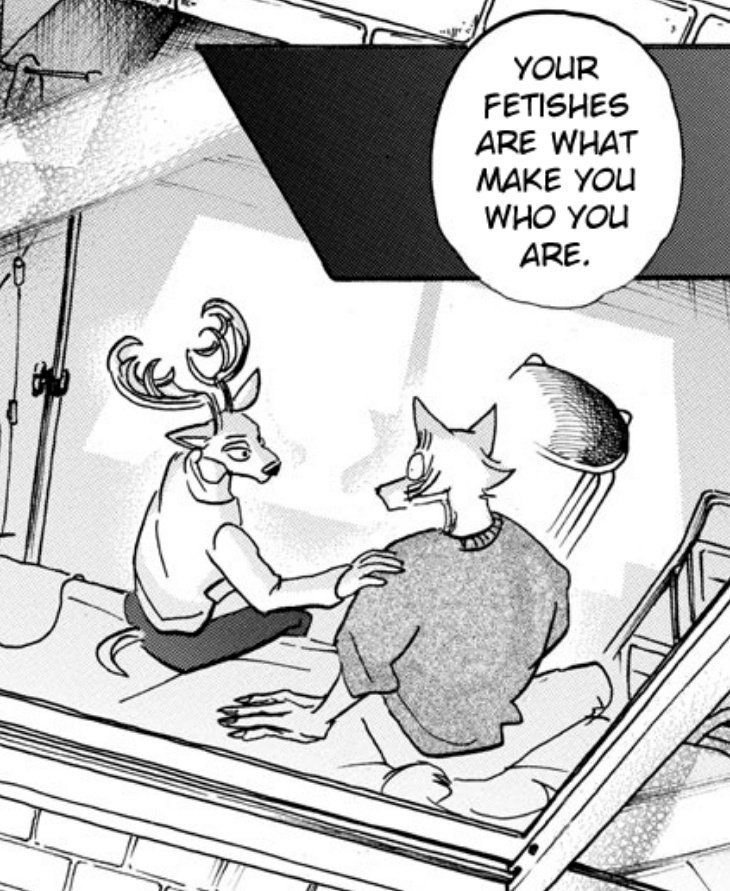 The Big ImageBoard (TBIB) - anthro antlers beastars black and white bottomwear canid canine ...