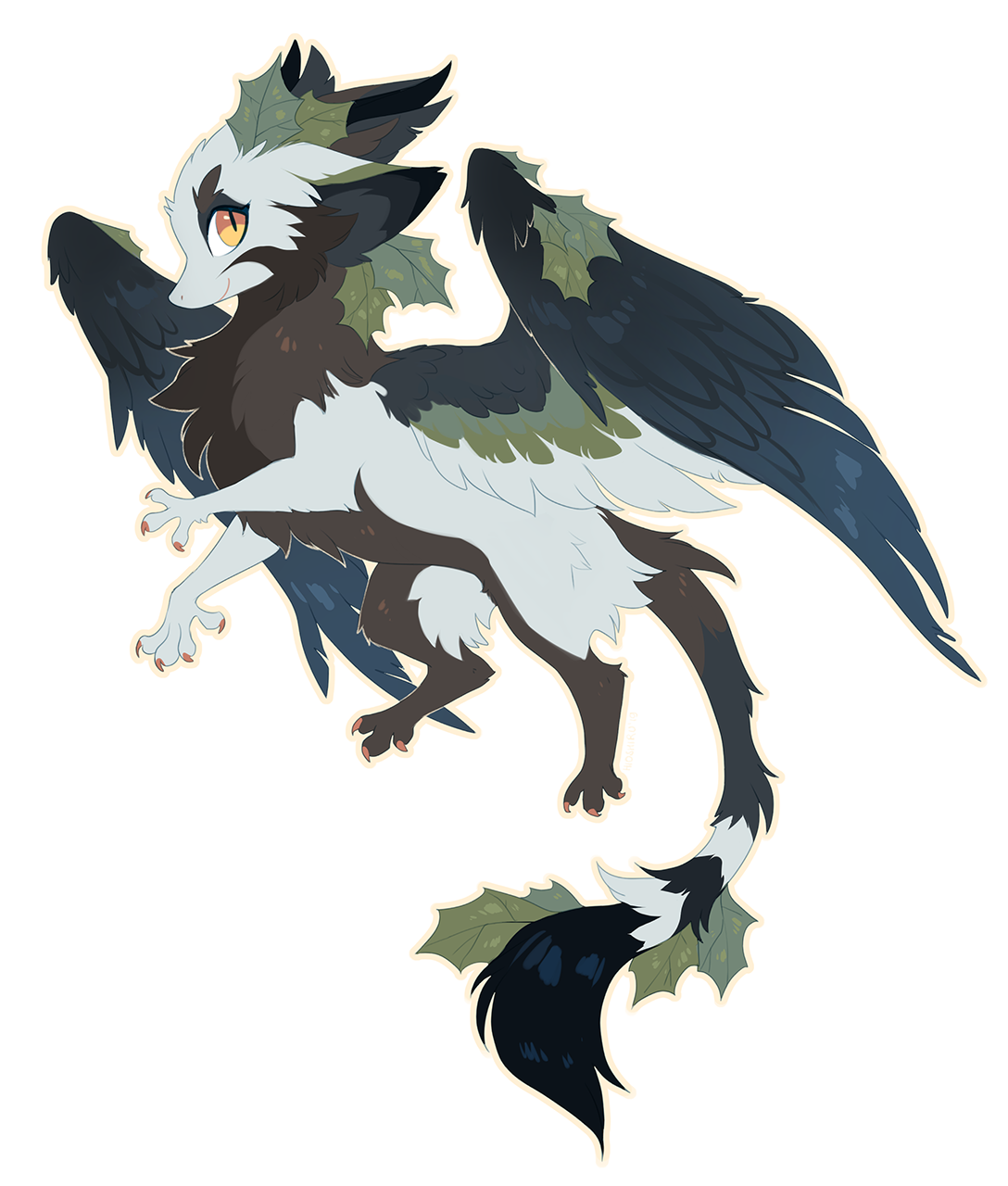 The Big ImageBoard (TBIB) - 2019 amber eyes black body black feathers ...