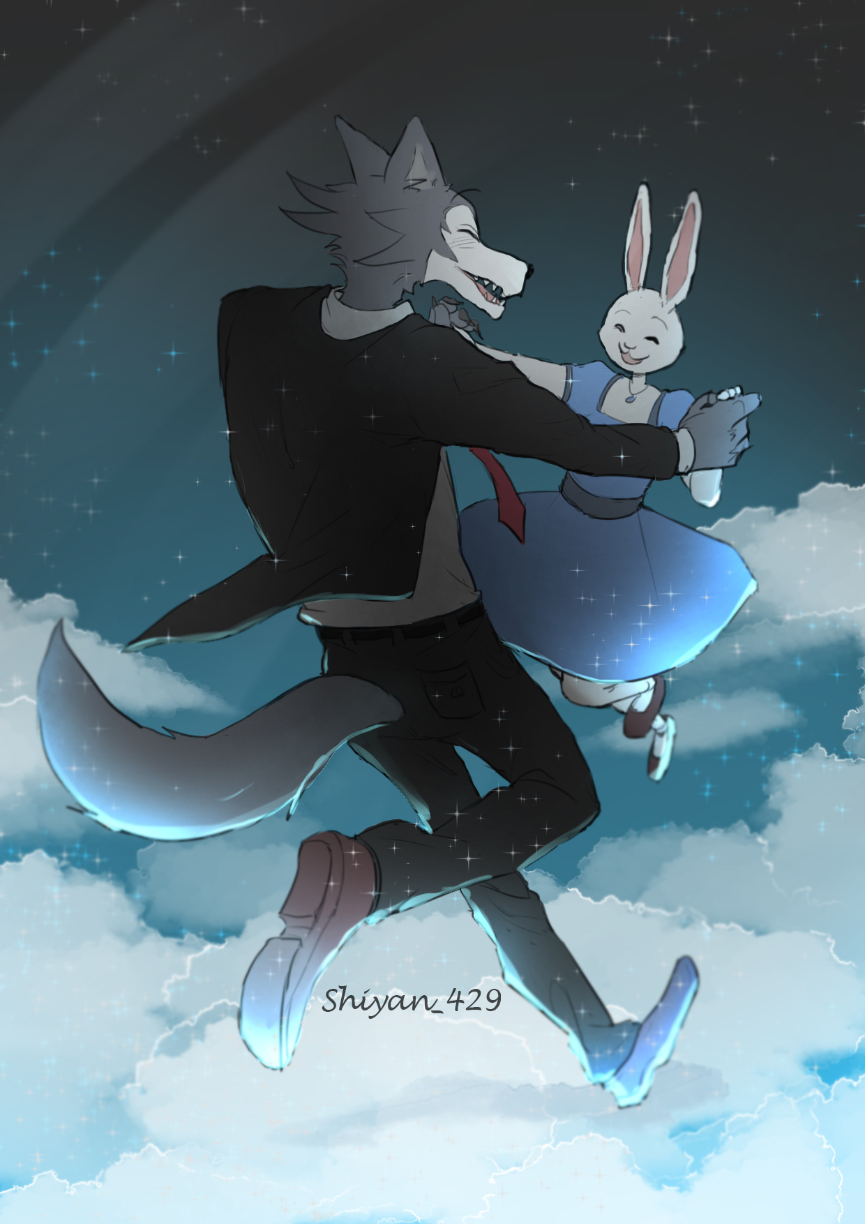 The Big ImageBoard (TBIB) - 2019 anthro beastars butt canid canine canis clothing domestic ...