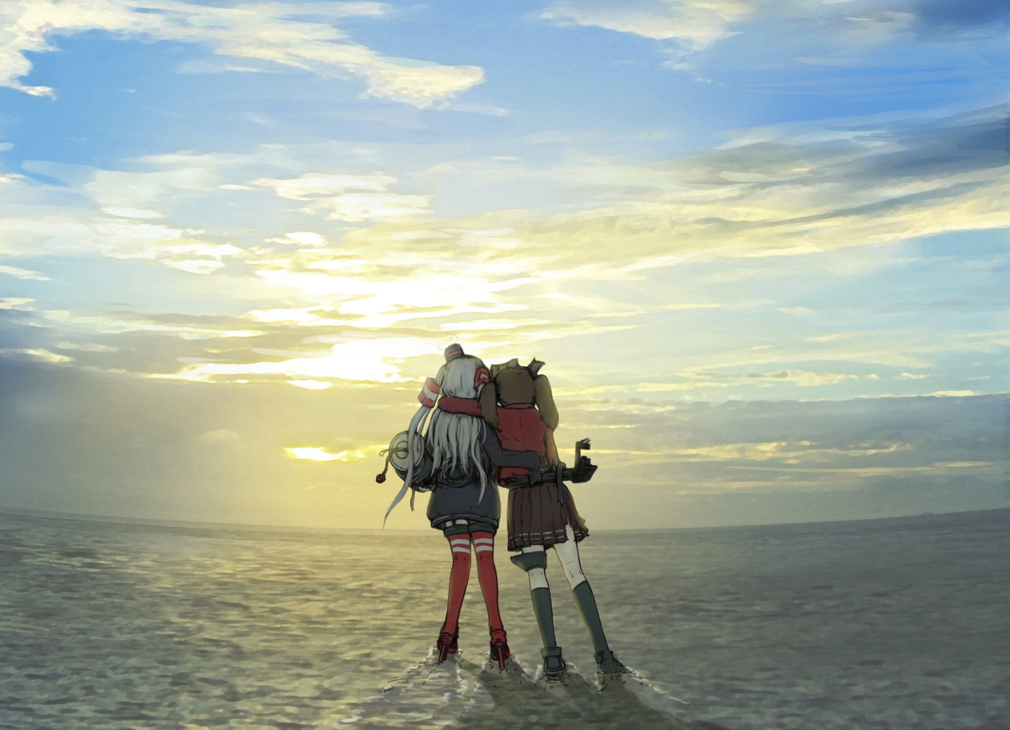 The Big ImageBoard (TBIB) - 2girls amatsukaze (kantai collection) brown ...