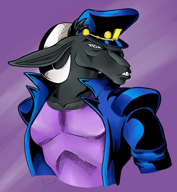 The Big ImageBoard (TBIB) - black body black fur bovid bust portrait caprine clothed clothing ...