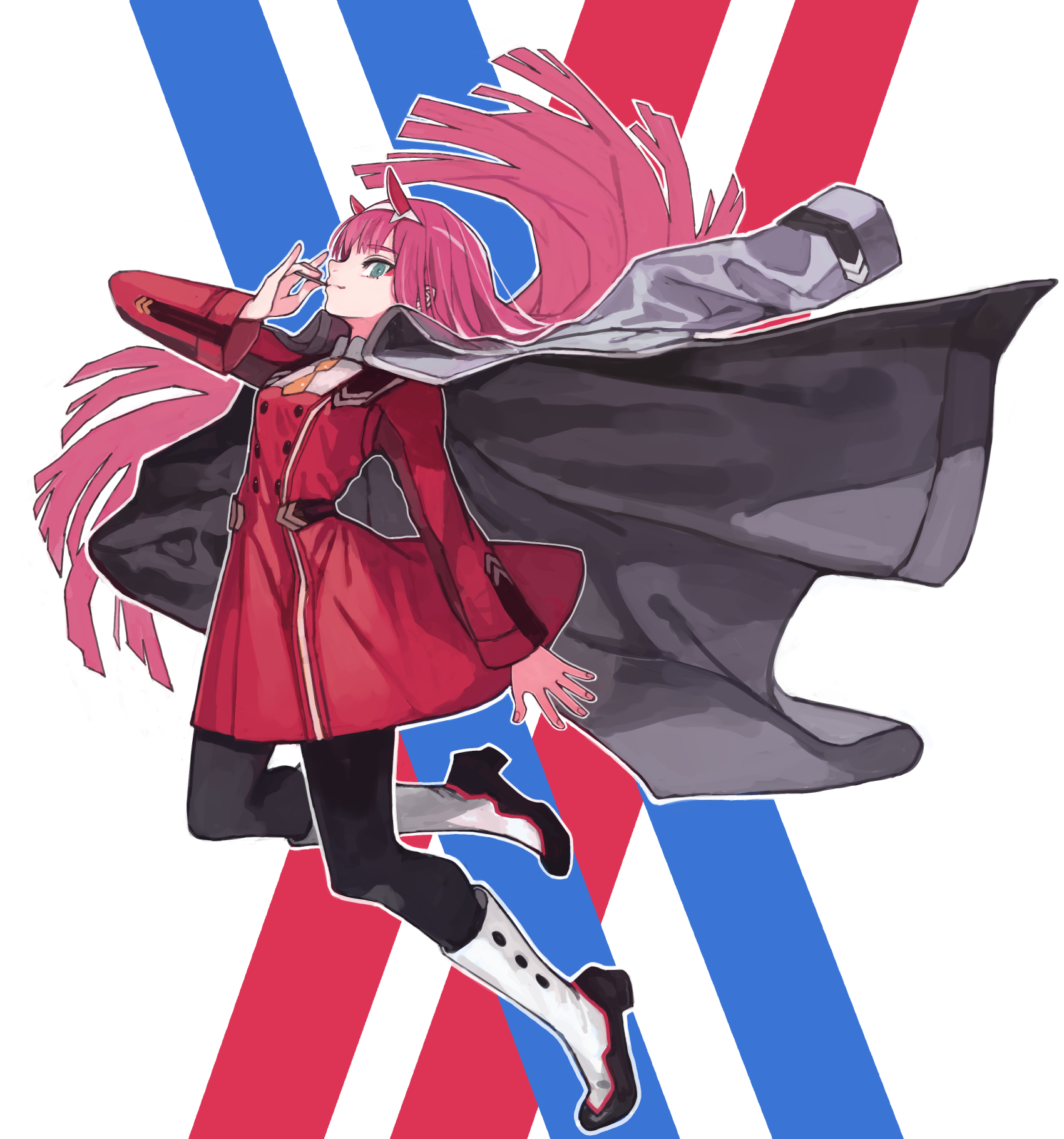 The Big ImageBoard (TBIB) - darling in the franxx horns pantyhose tagme window zero two (darling ...