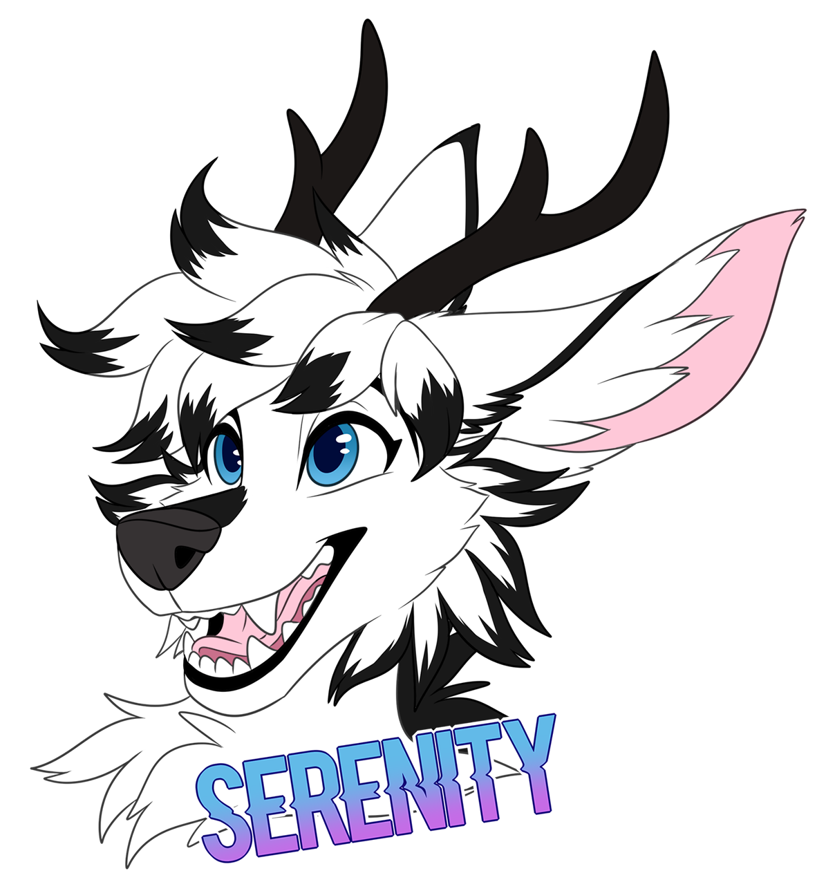 The Big ImageBoard (TBIB) - 2018 alpha channel ambiguous gender antlers black lips black nose ...