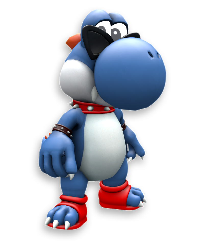 The Big ImageBoard (TBIB) - 3d (artwork) alpha channel blue yoshi boshi ...