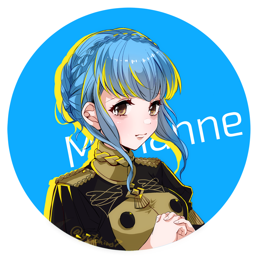 The Big Imageboard Tbib 1girl Blue Background Blue Hair Braid Brown