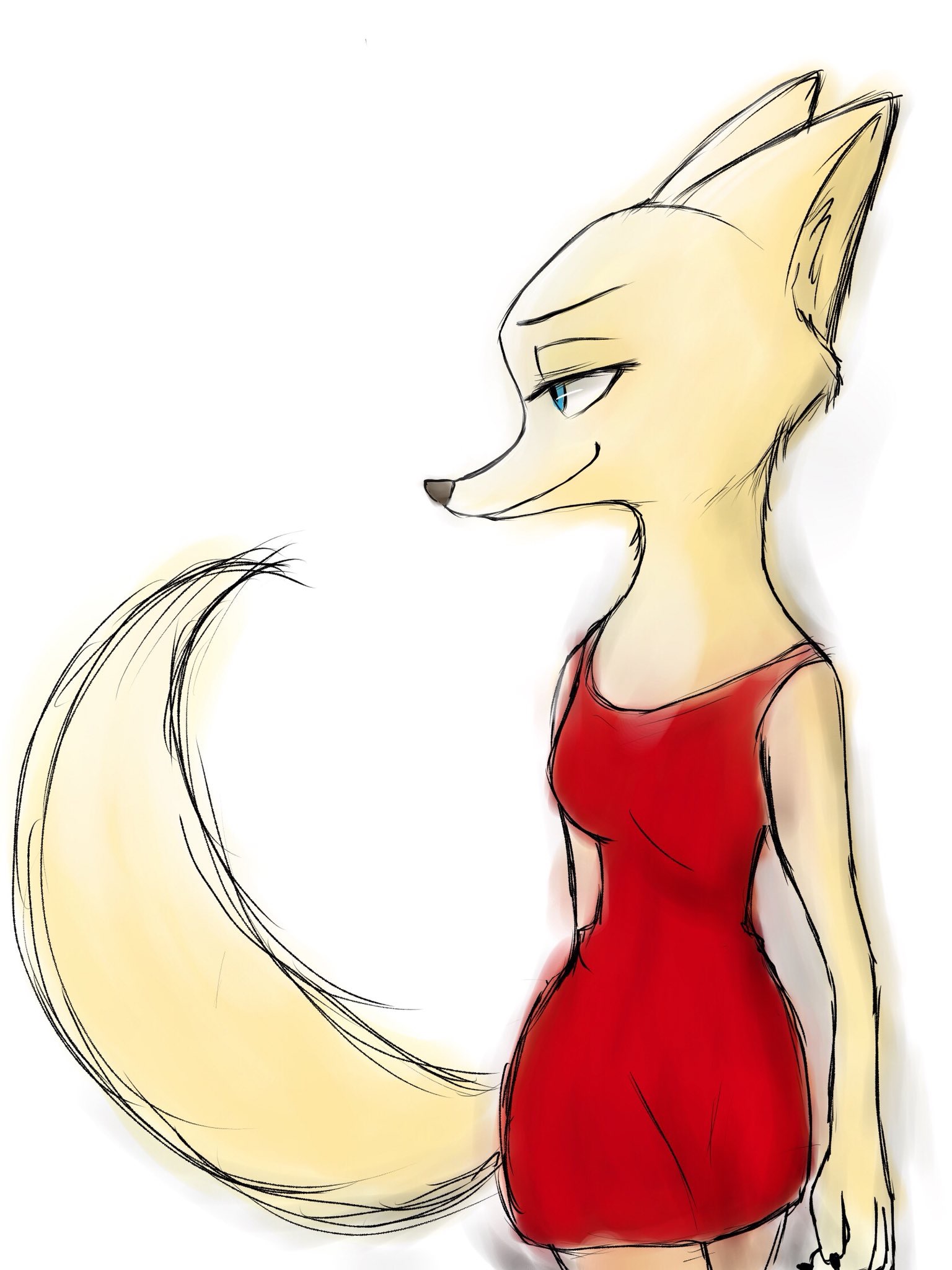 The Big Imageboard Tbib 2018 3 4 Anthro Arctic Fox Black Nose Blue