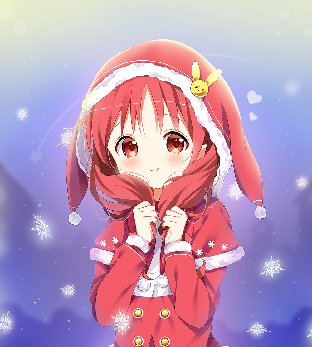 The Big ImageBoard (TBIB) - 1girl blush christmas closed mouth ...