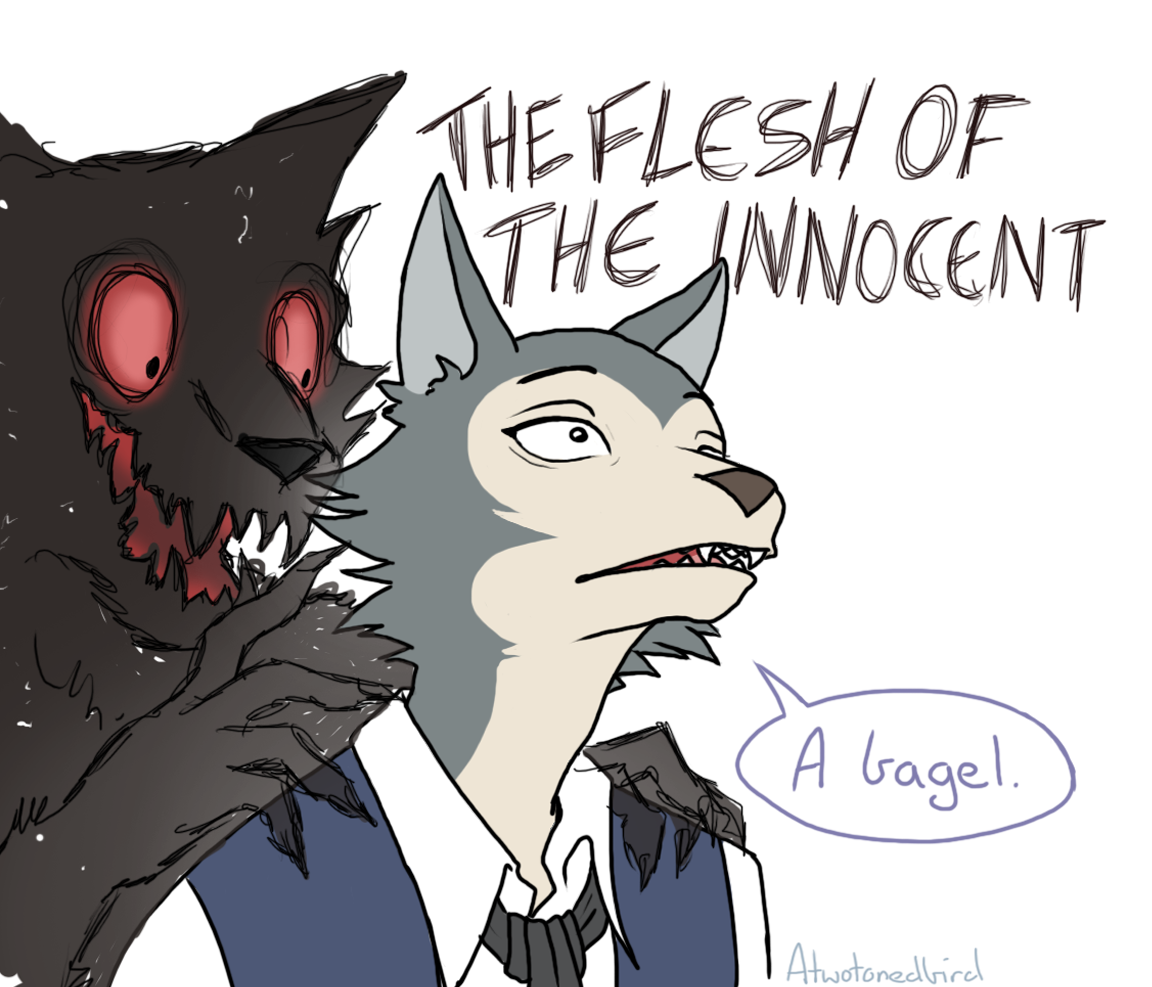 The Big ImageBoard (TBIB) - 2019 anthro atwotonedbird beastars canid canine canis cheek tuft ...