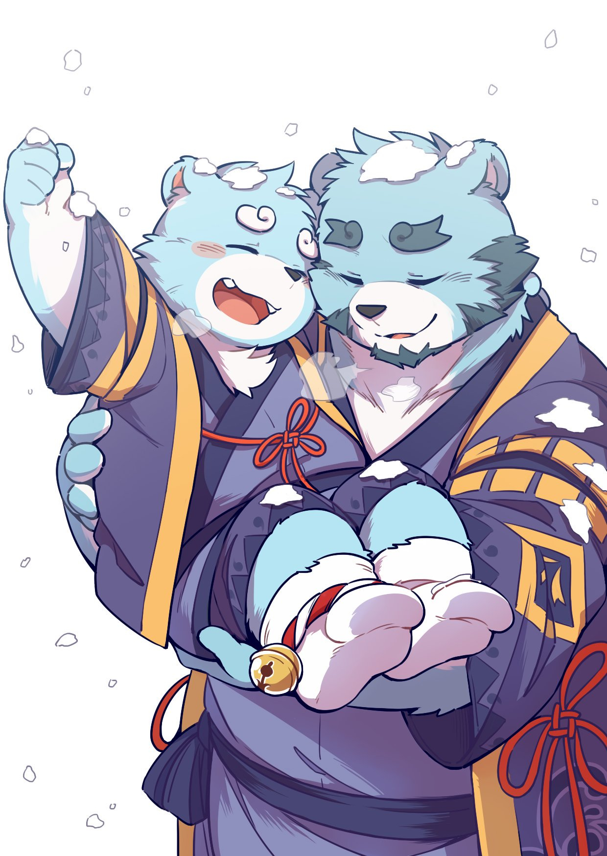 The Big ImageBoard (TBIB) - 2019 anthro bear blue body blue fur blush ...