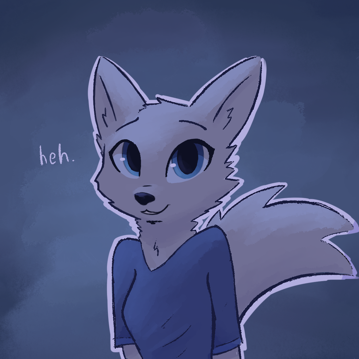 The Big Imageboard Tbib 1 1 2020 Anthro Arctic Fox Blue Background