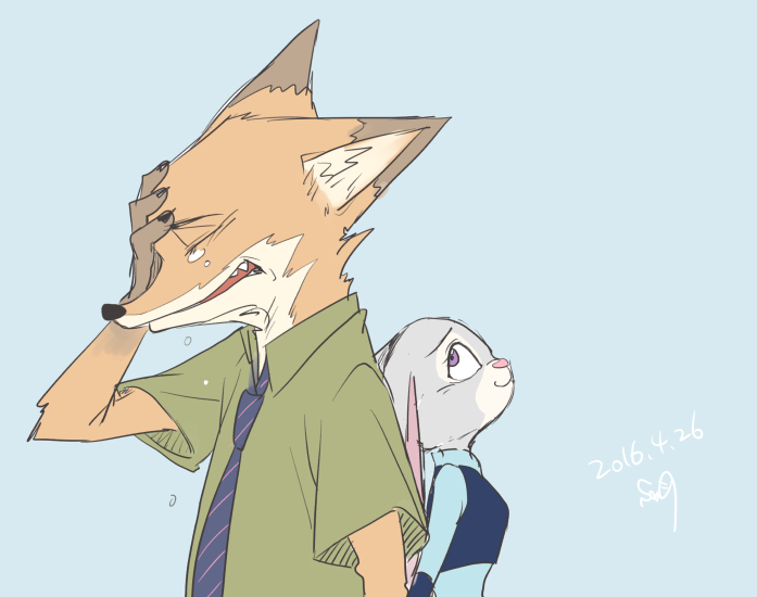 The Big ImageBoard (TBIB) - 2016 anthro blue background bodily fluids canid canine clothed ...