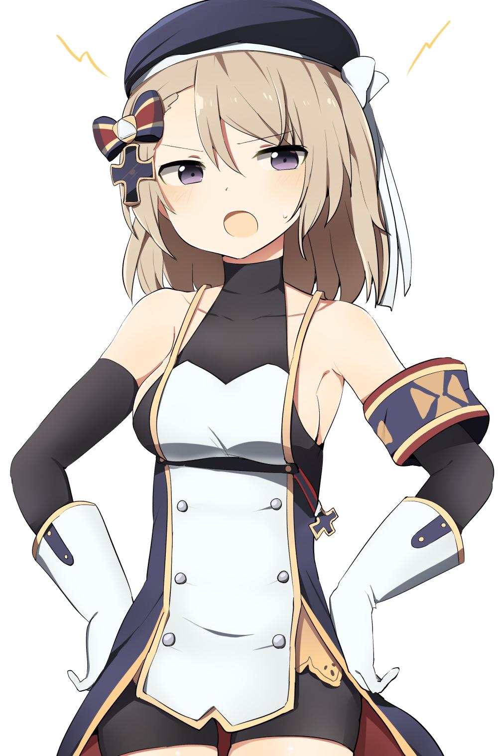 The Big ImageBoard (TBIB) - 1girl angry armband azur lane bangs beret ...